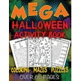 Mega Halloween Activity Book: Coloring - Mazes - Word Searches - Fun ...