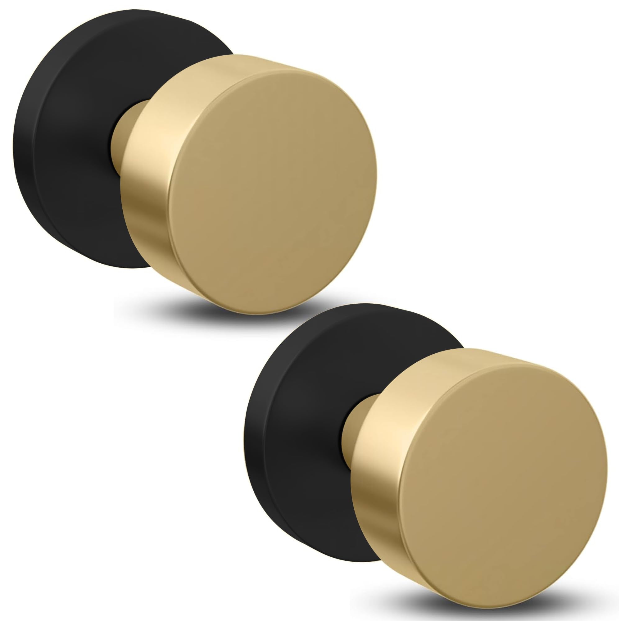 Mega Handles Buena Dummy Door Knob for French Doors, Closet and Cabinets, Reversible Heavy Duty ...