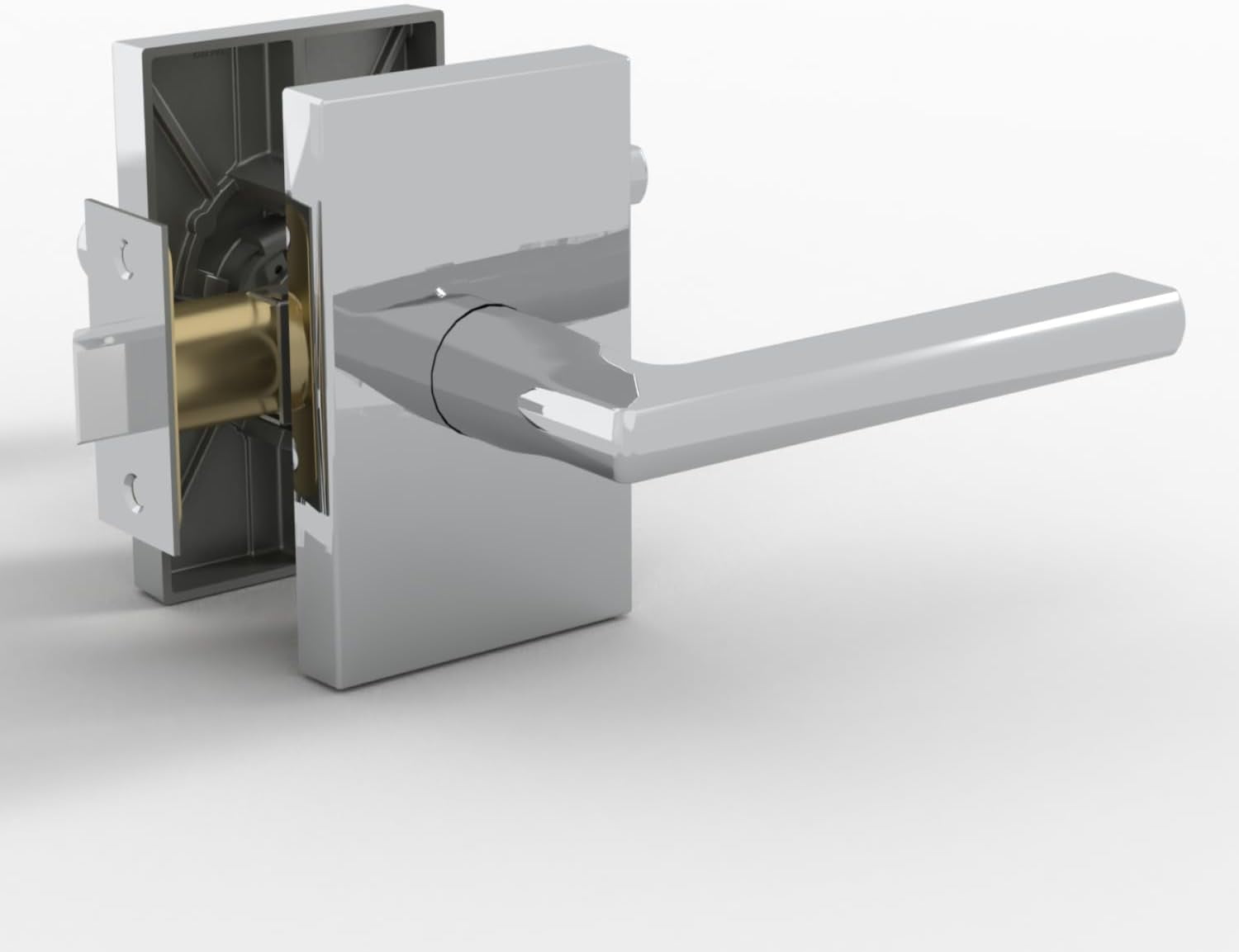 Mega Handles | Glamor Passage Door Lever | Polished Chrome - Walmart.com