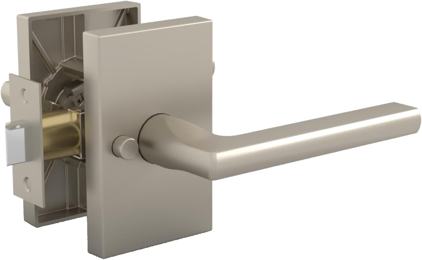 Mega Handles / Glamor Privacy / ‎‎Lever Door Lock Handle Set / Nickel ...
