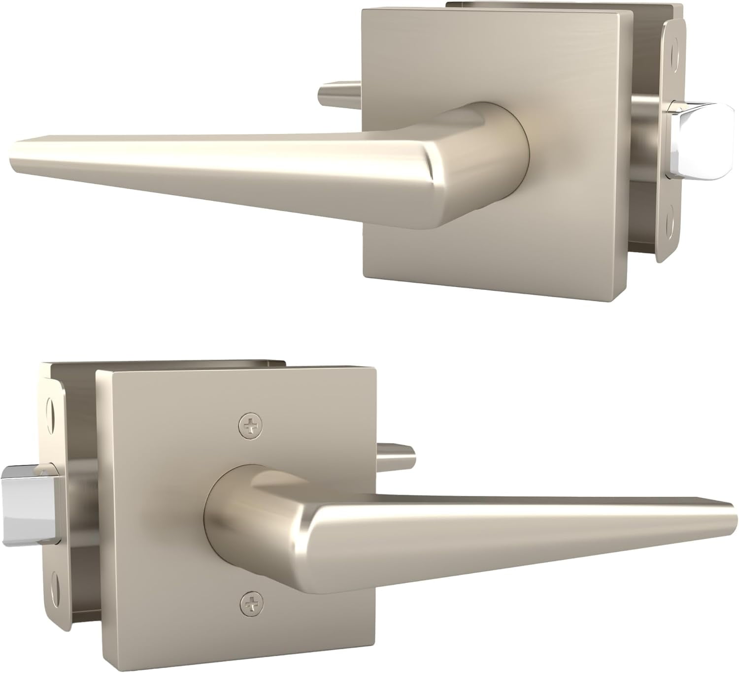Mega Handles | Schein Passage Lever | Satin Nickel - Walmart.com