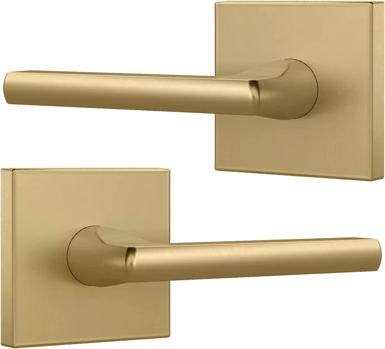 Mega Handles | Prime Dummy Door Lever | Pack of 2| Satin Brass - Walmart.com