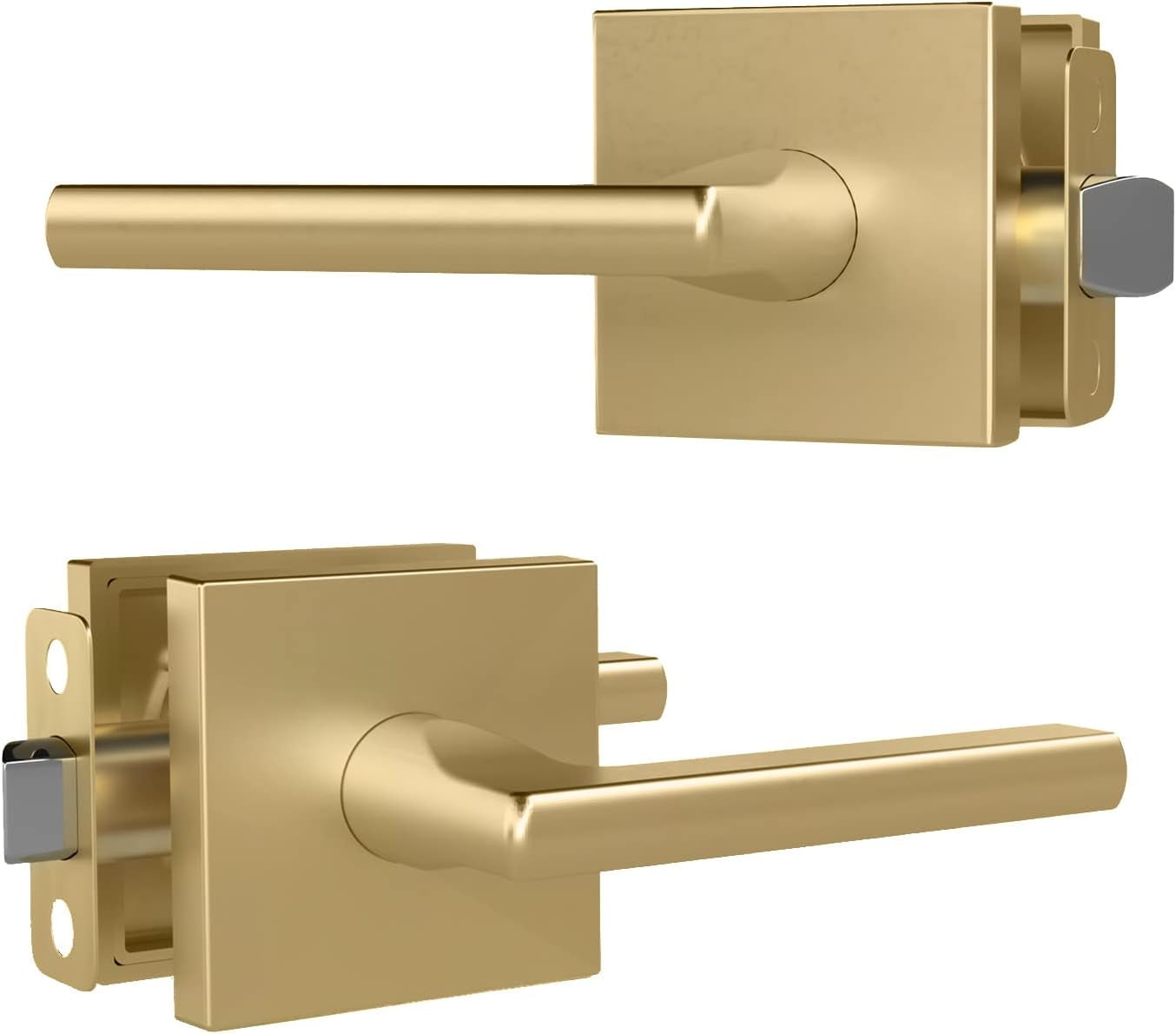 Mega Handles | Prime Passage Door Lever | Satin Brass - Walmart.com