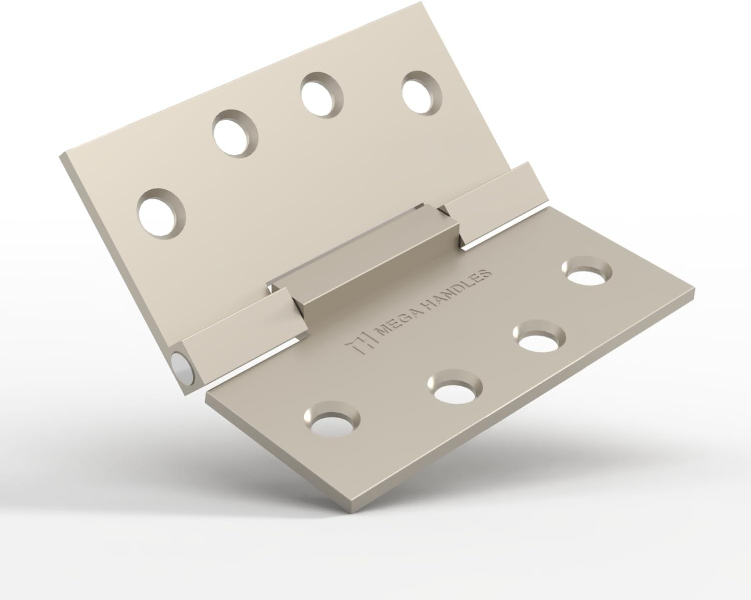 Mega Handles | Square Barrel Hinges | Satin Nickel | 2 Pack - Walmart.com