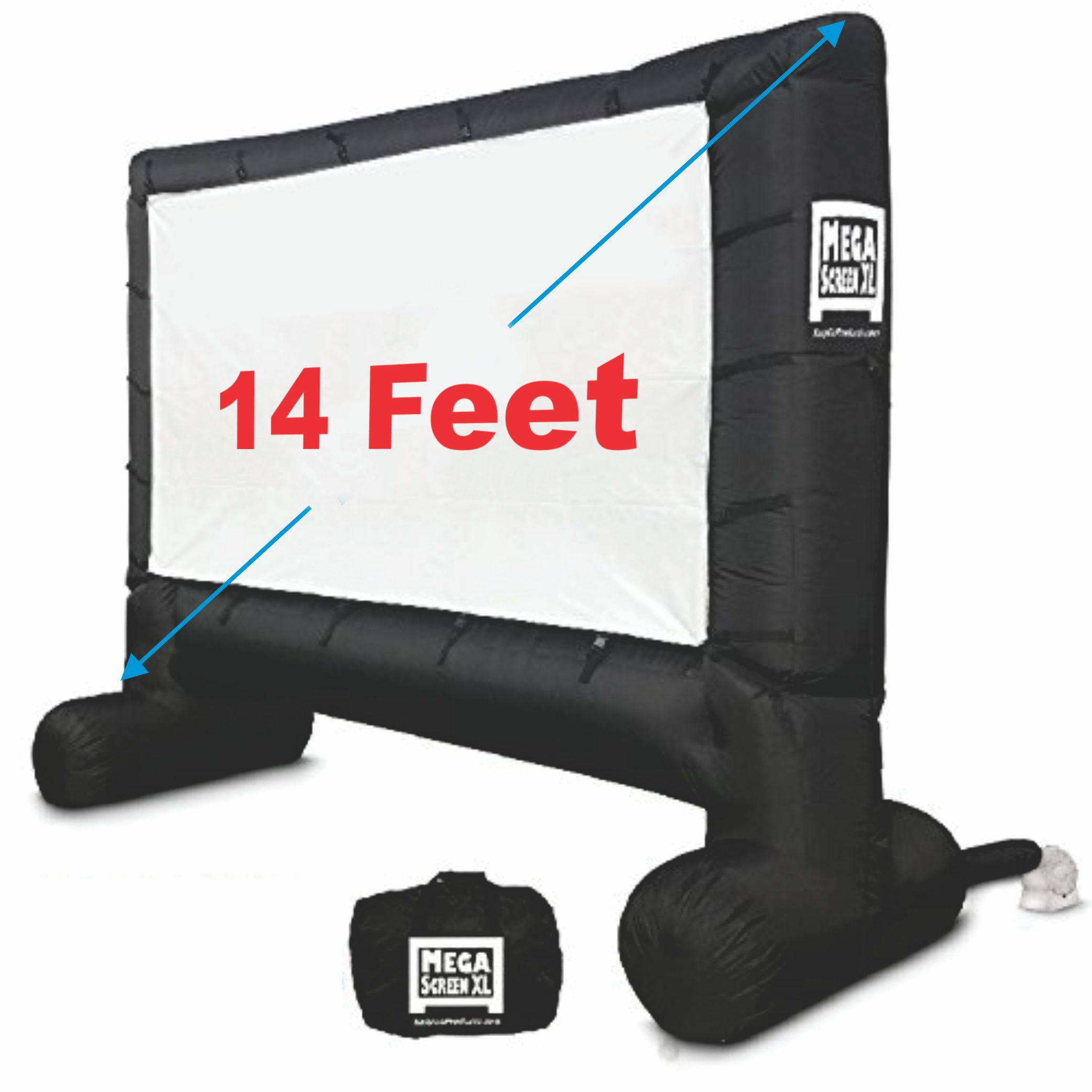 Mega Inflatable Movie Screen - Over 9' DIAGONAL - Walmart.com