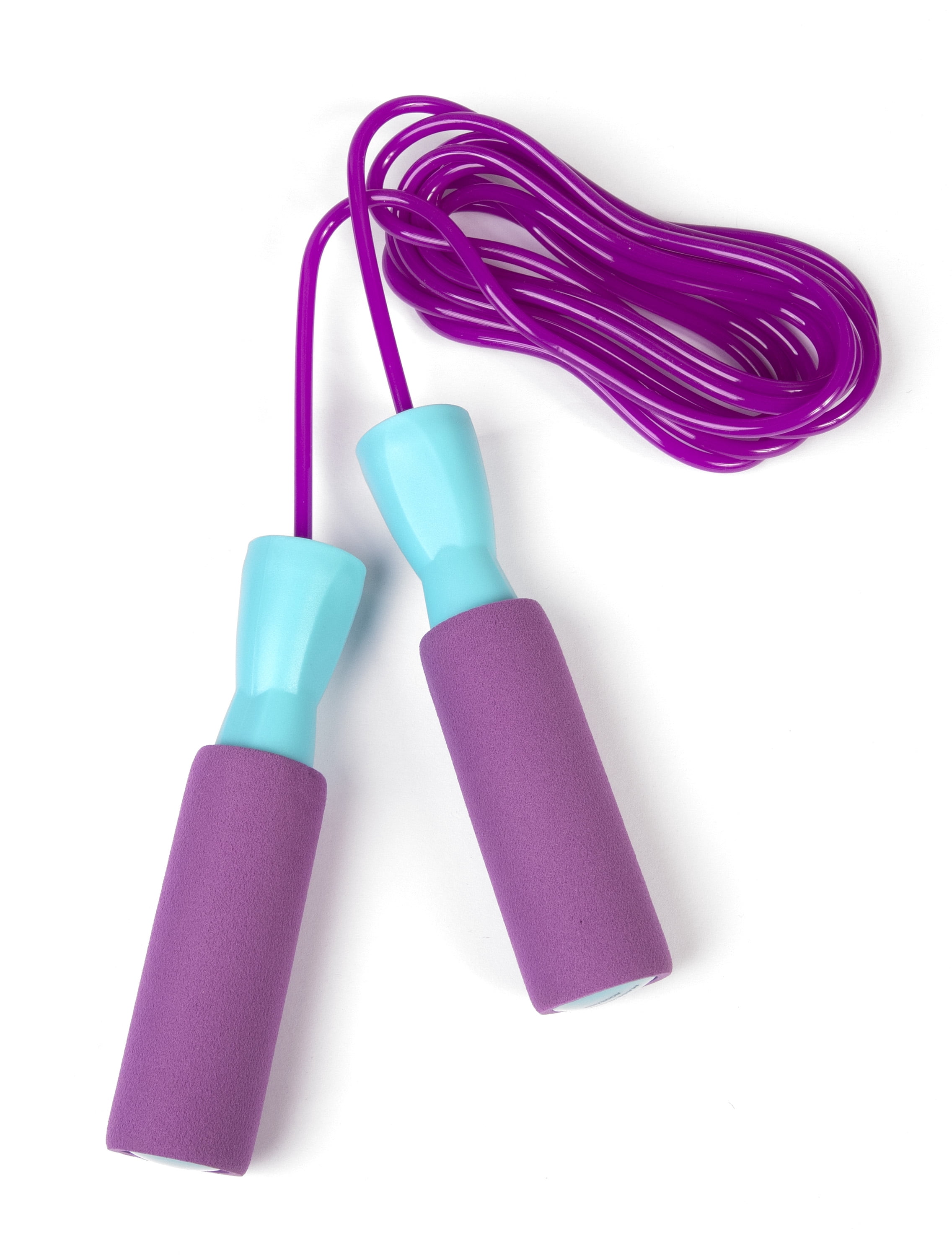 Mega Jump Purple/Turqoise Ball-Bearing Foam Handle Jump Rope - Walmart.com