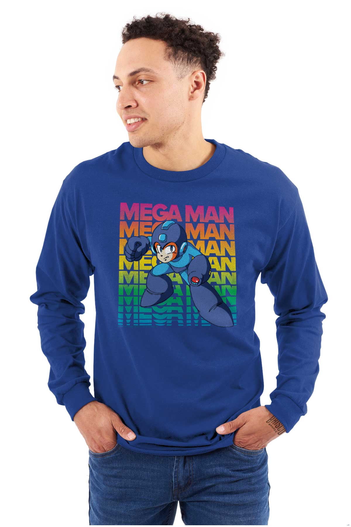 Mega Man 90s Anime Cartoon Character Long Sleeve TShirt Men Women ...