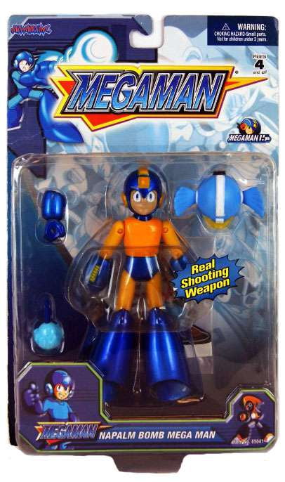 Mega Man Action Figure with Real Shooting Napalm Bomb - Fully Charged ...