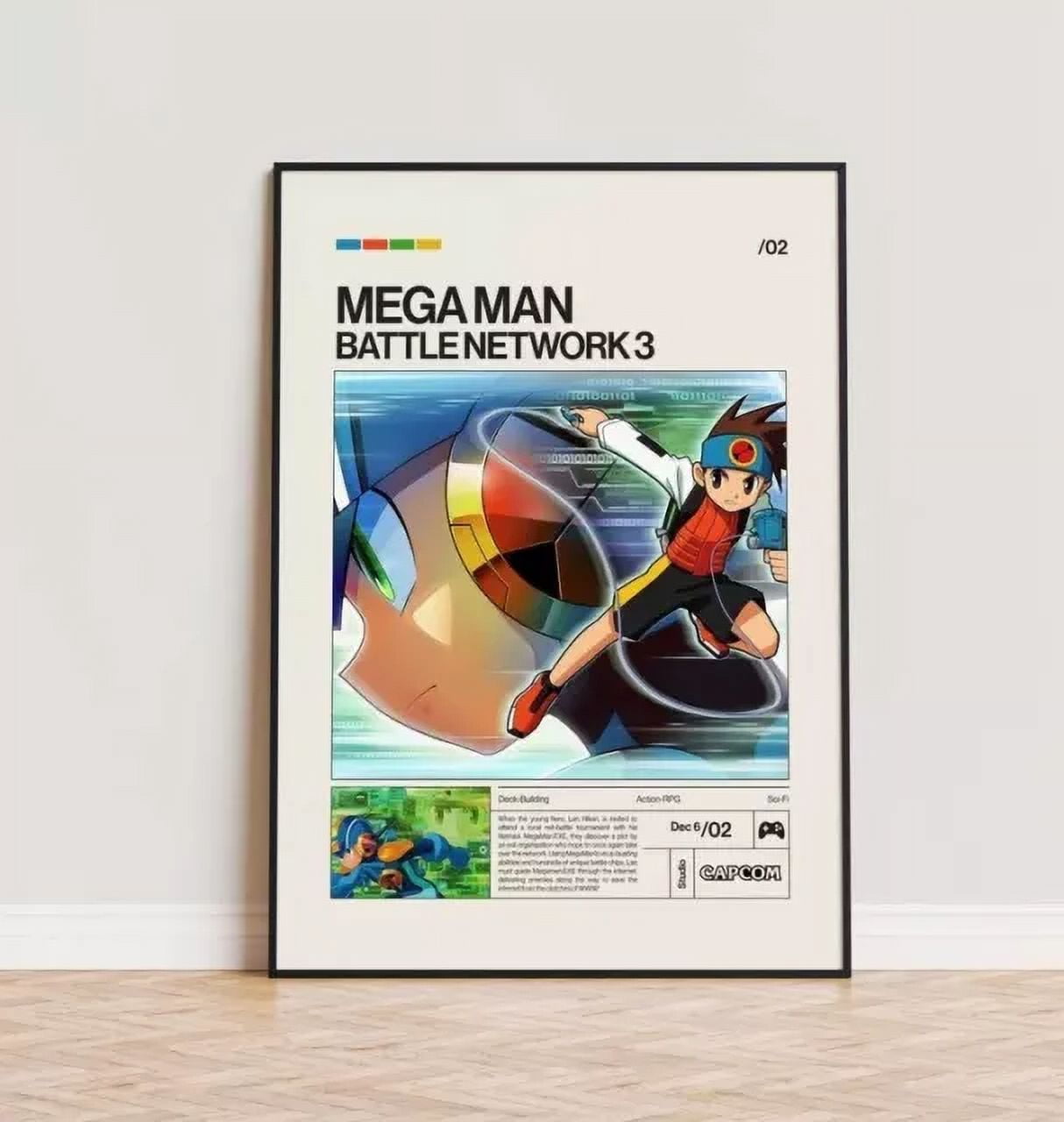 Mega Man Battle Network 3 Poster, Video Game Poster, Minimalist Game ...