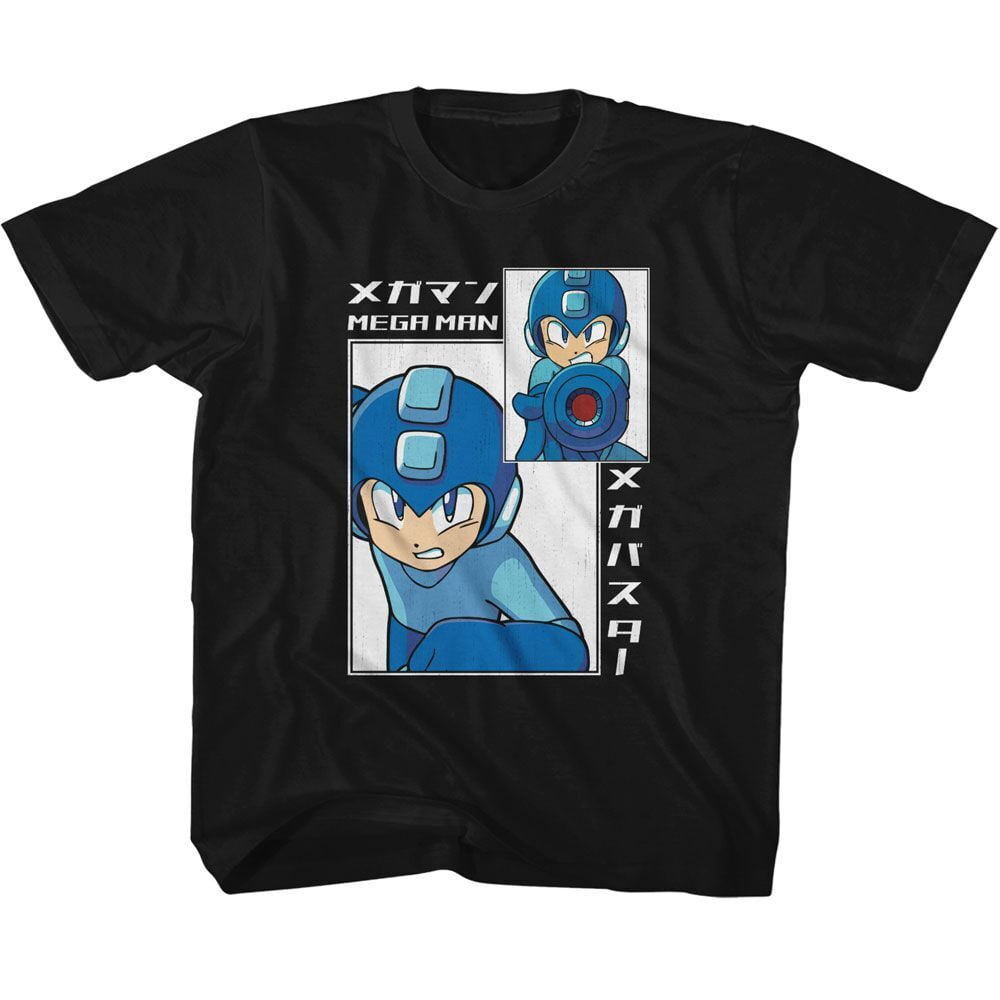 Mega Man Big And Small Rectangle Gaming Shirt - Walmart.com