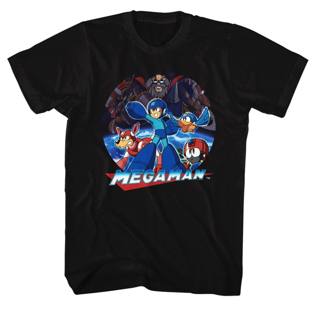 Mega Man Capcom Video Game Collage Men's T Shirt Gamer Merch - Walmart.com