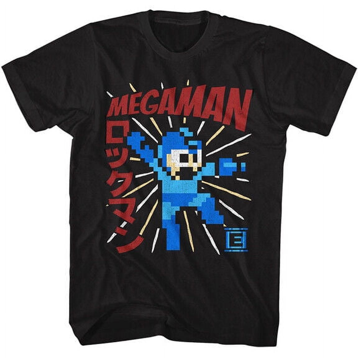 Mega Man Capcom Video Game Sunburst Energy Boost Men's T Shirt Gamer ...