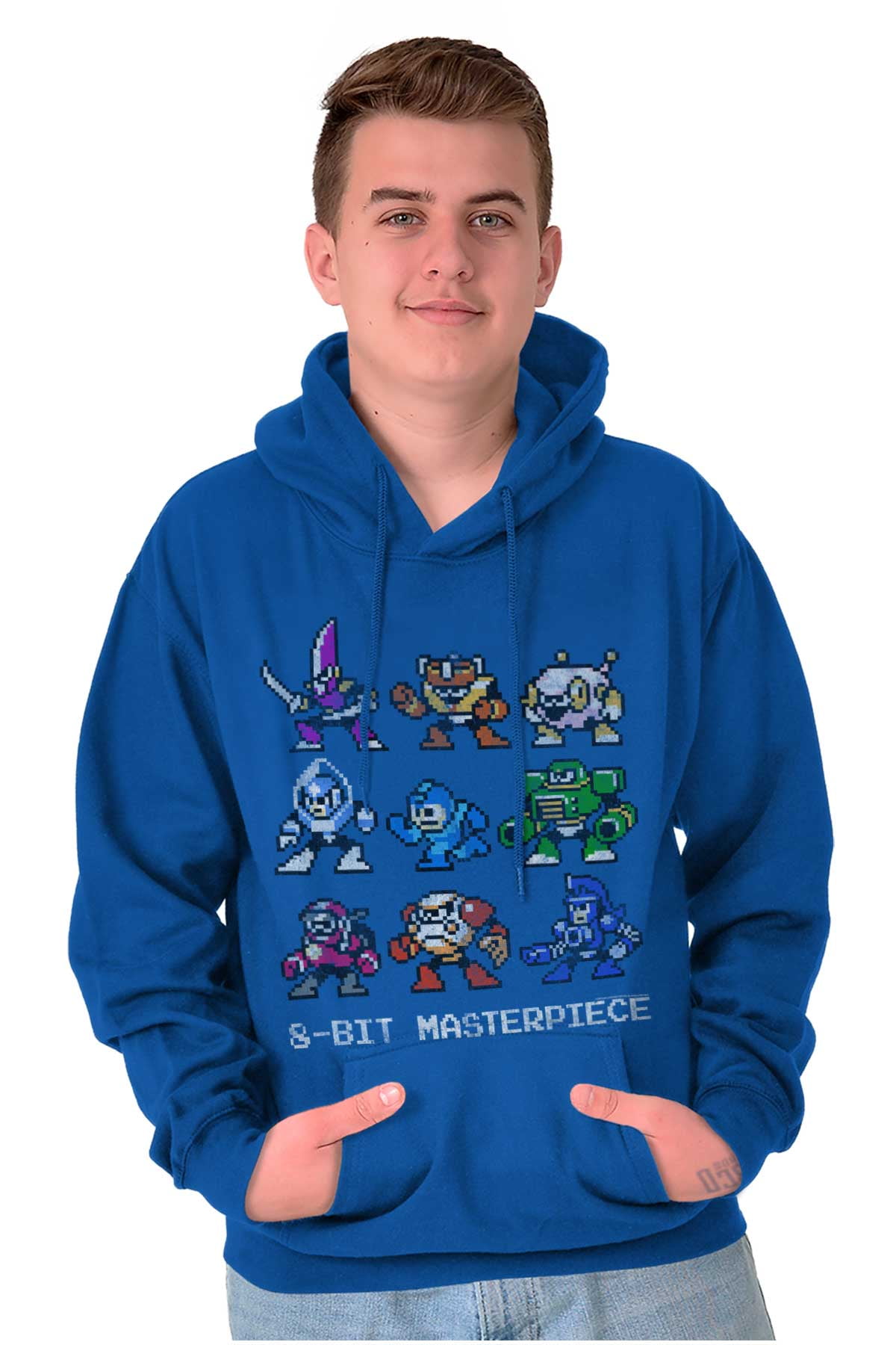 Mega Man Characters 8-bit Masterpiece Unisex Plus Size Hoodie Brisco ...