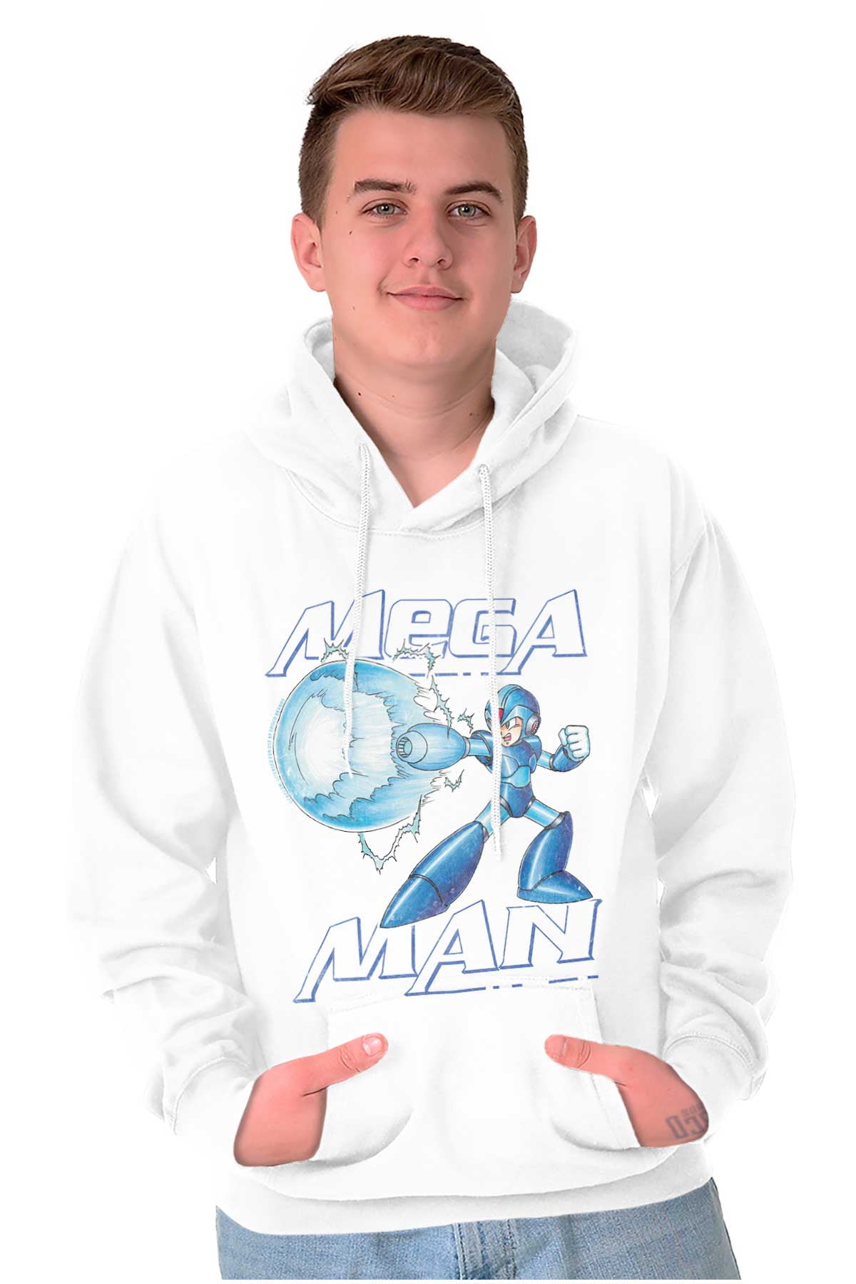 Mega Man Classic 90s Anime Character Unisex Plus Size Hoodie Brisco ...