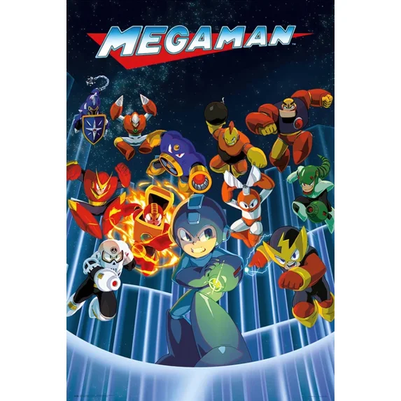 Mega Man - Gaming Poster (Characters) UNFRAMED PAPER POSTER, Home Decor ...