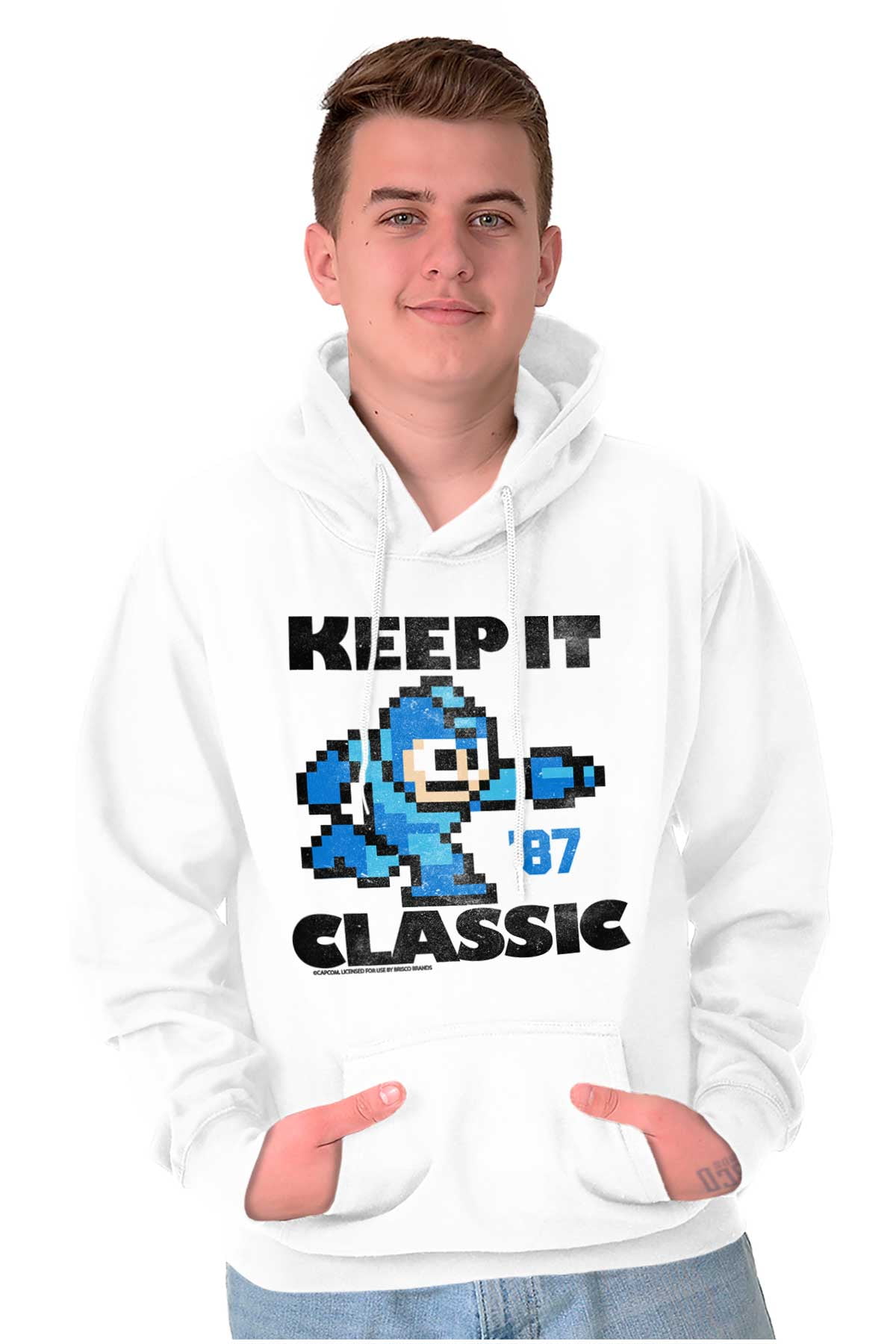 Mega Man Keep it Classic 80s Gaming Unisex Plus Size Hoodie Brisco ...