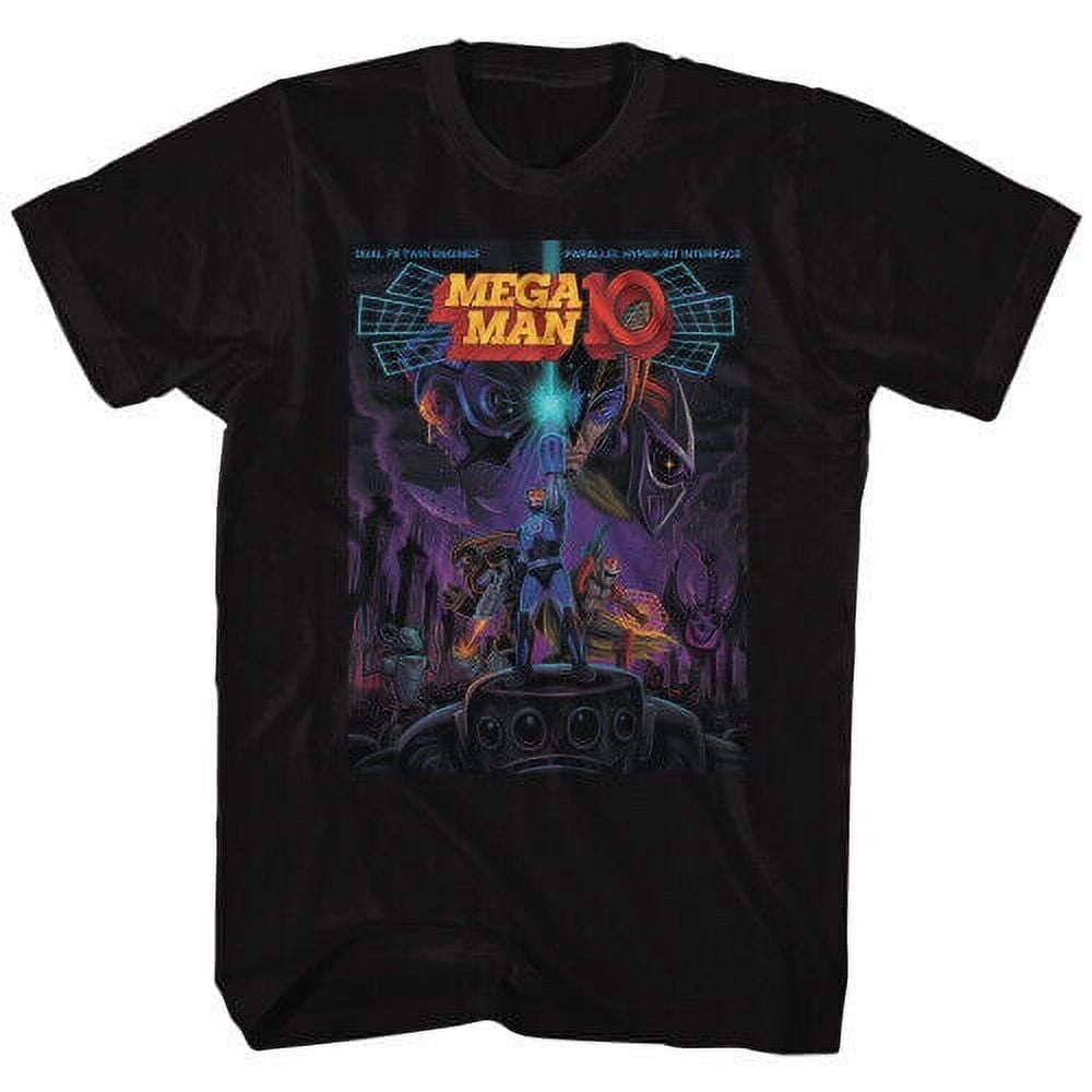 Mega Man Mega Man 10 Black Adult T-Shirt - Walmart.com