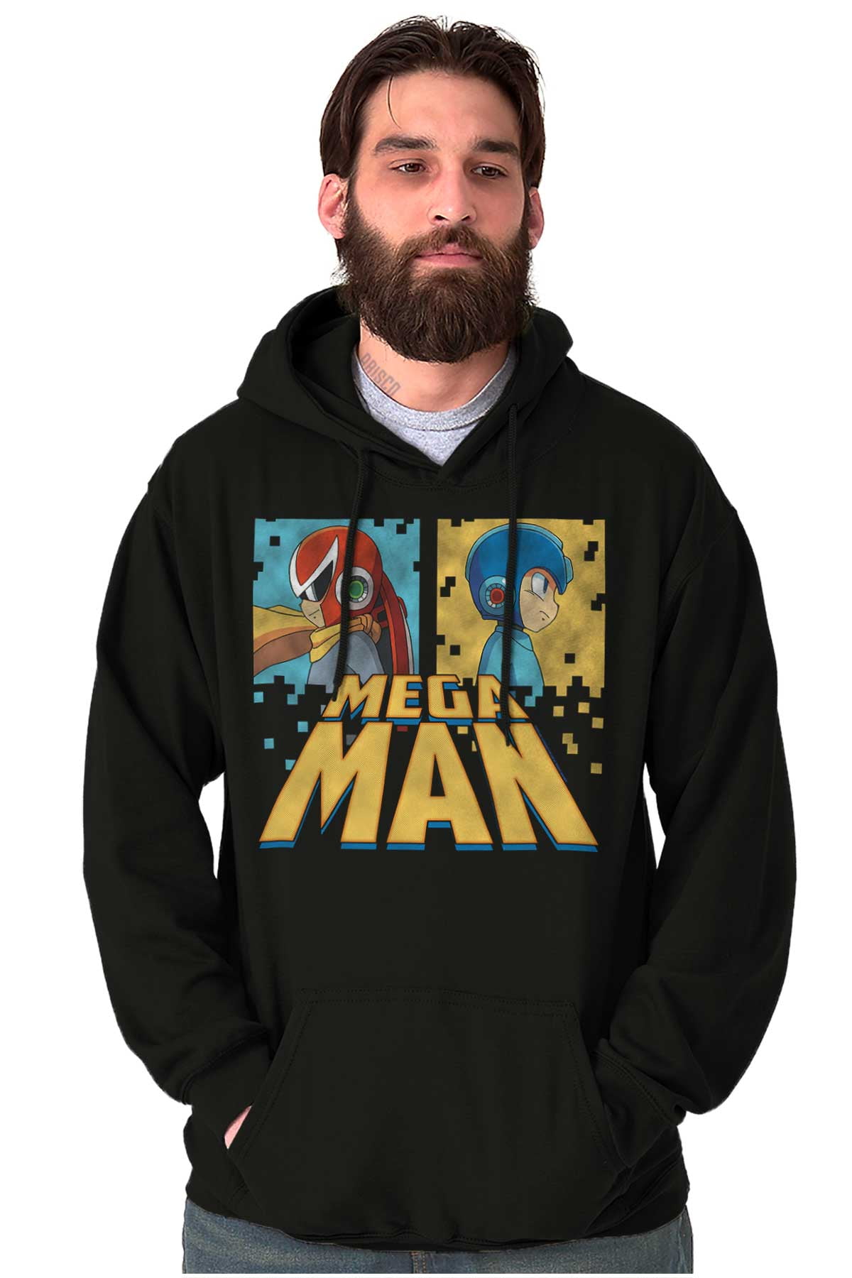 Mega Man Proto Man Pixel Robots Hoodie Sweatshirt Women Men Brisco ...