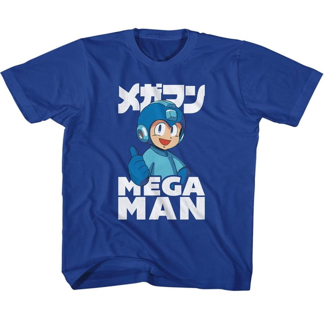 Mega Man Thumbs Up Royal Toddler S/S Tshirt 4T - Walmart Business Supplies