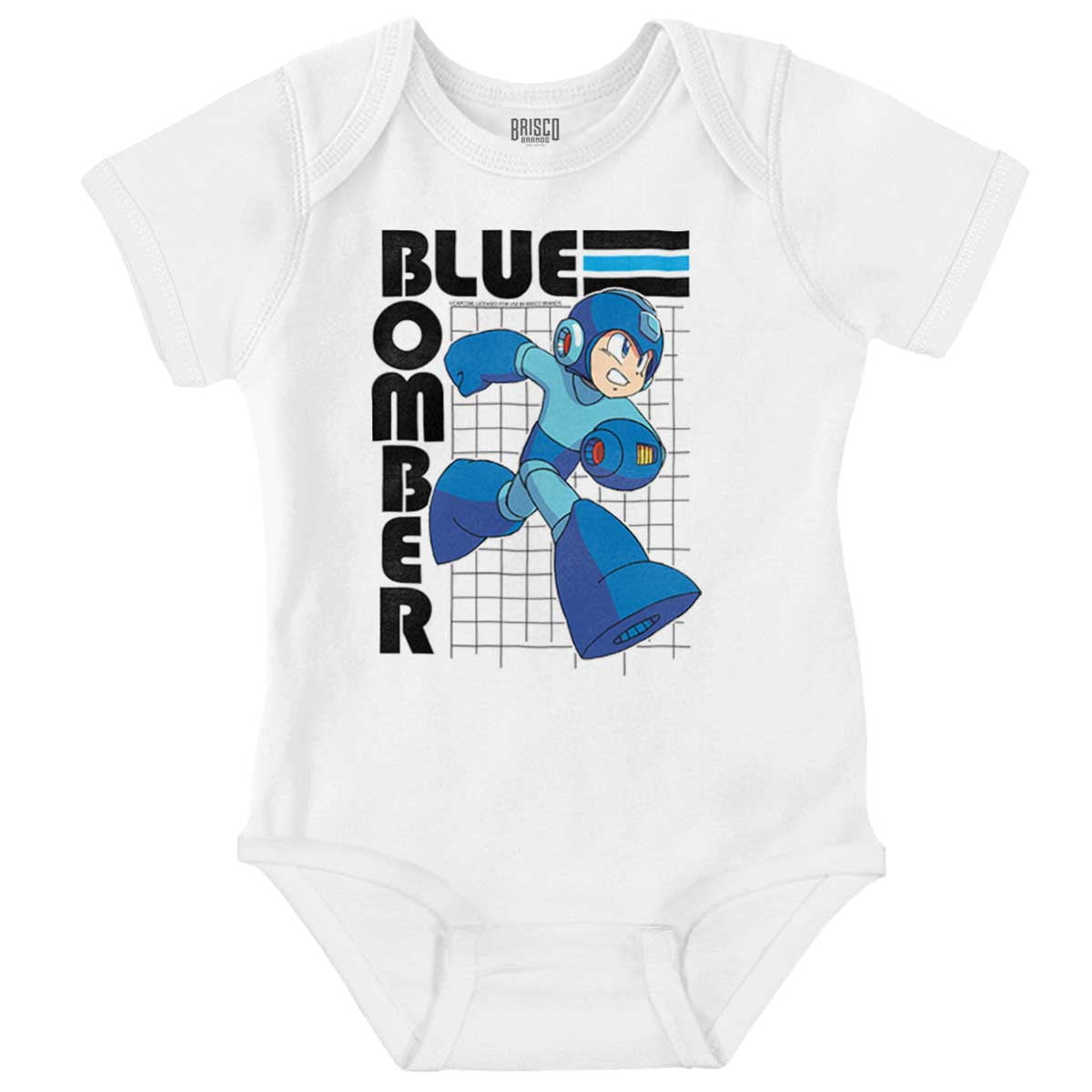 Mega Man Video Game Blue Bomber Romper Boys or Girls Infant Baby Brisco ...