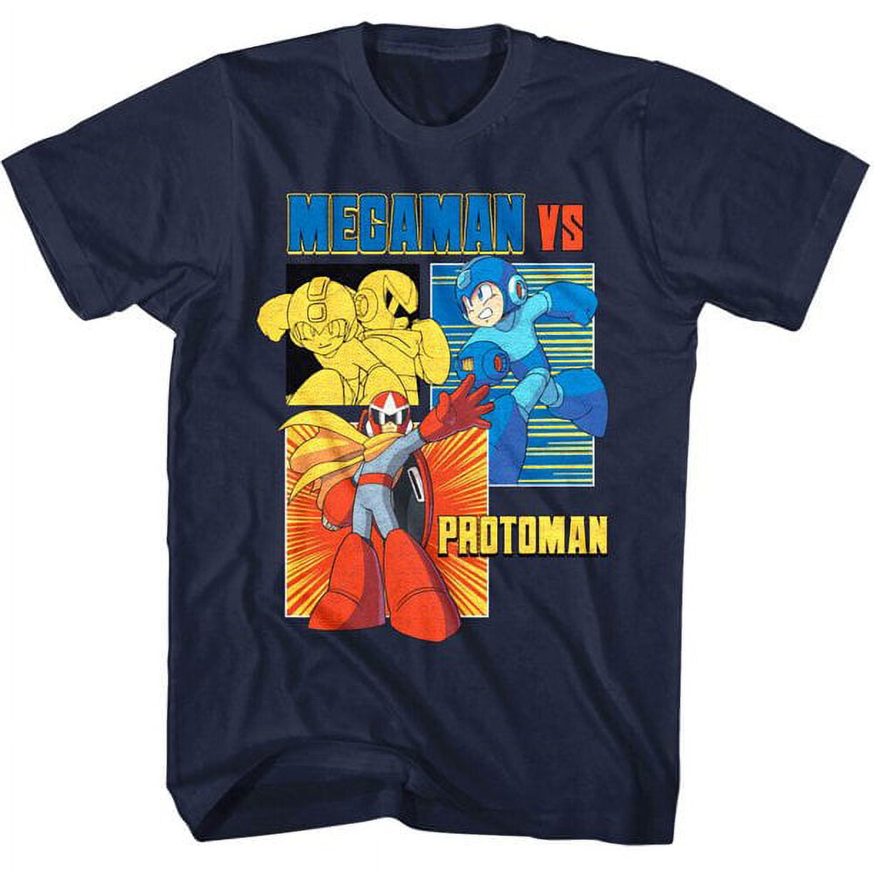 Mega Man Vs Protoman Navy Youth S/S Tshirt Xl (18 20) - Walmart.com