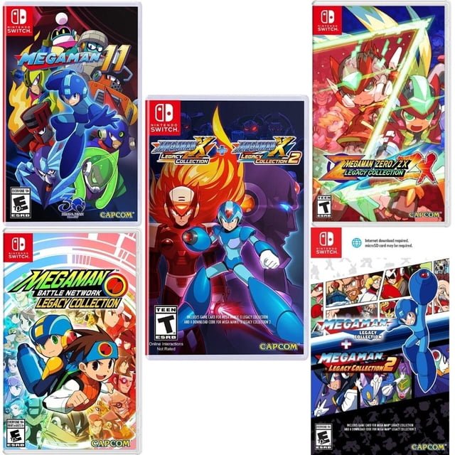 Mega Man + X + Zero/ZX + Battle Network + 11 Switch New Game Bundle ...