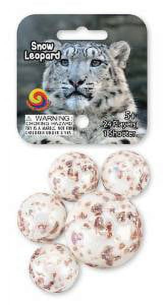 Mega Marbles Snow Leopard Game Net Set 25 Piece Glass - Walmart.com