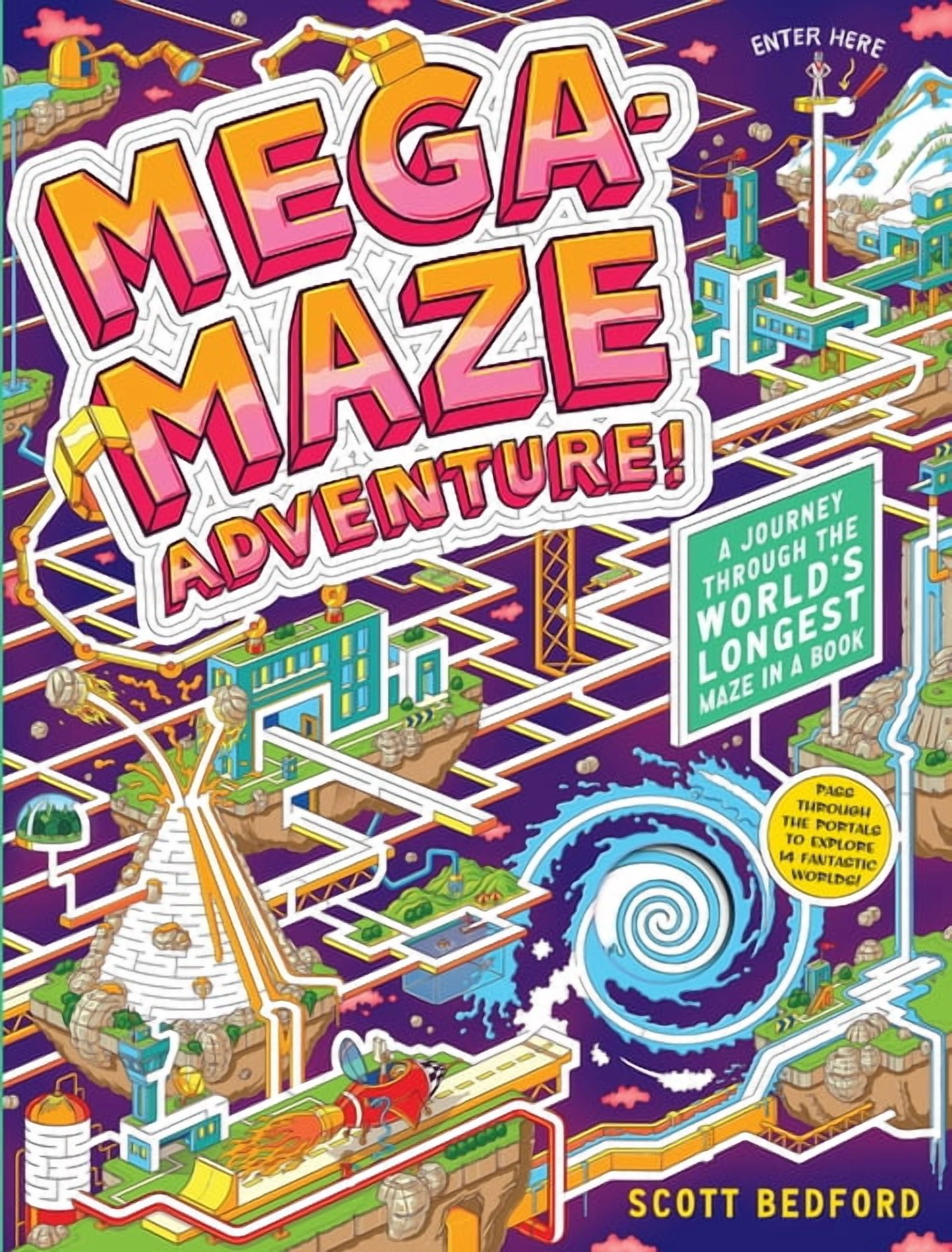 Mega-Maze Adventure! (Maze Activity Book for Kids Ages 7+): A Journey ...