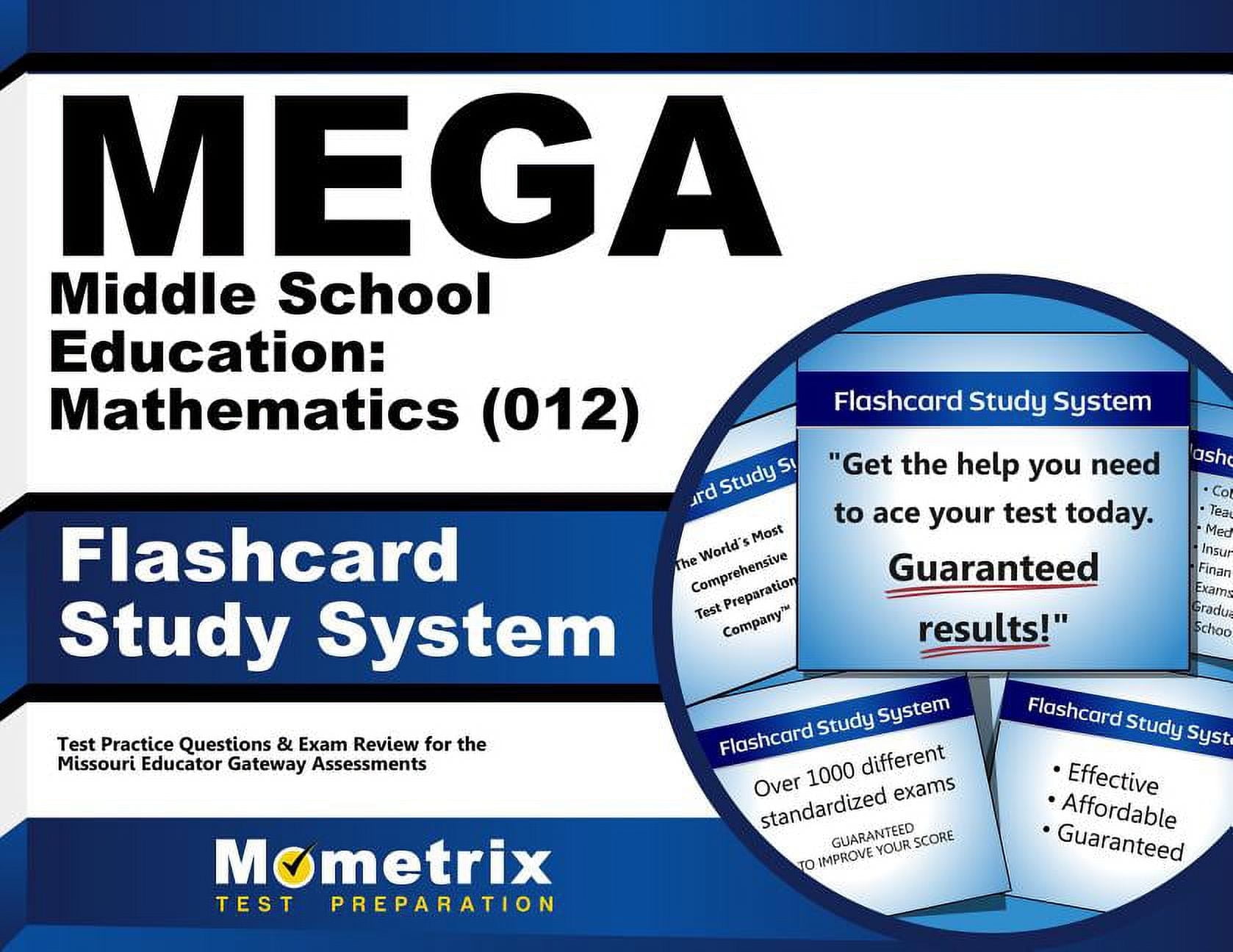 Mega Middle School Education: Mathematics (012) Flashcard Study System ...