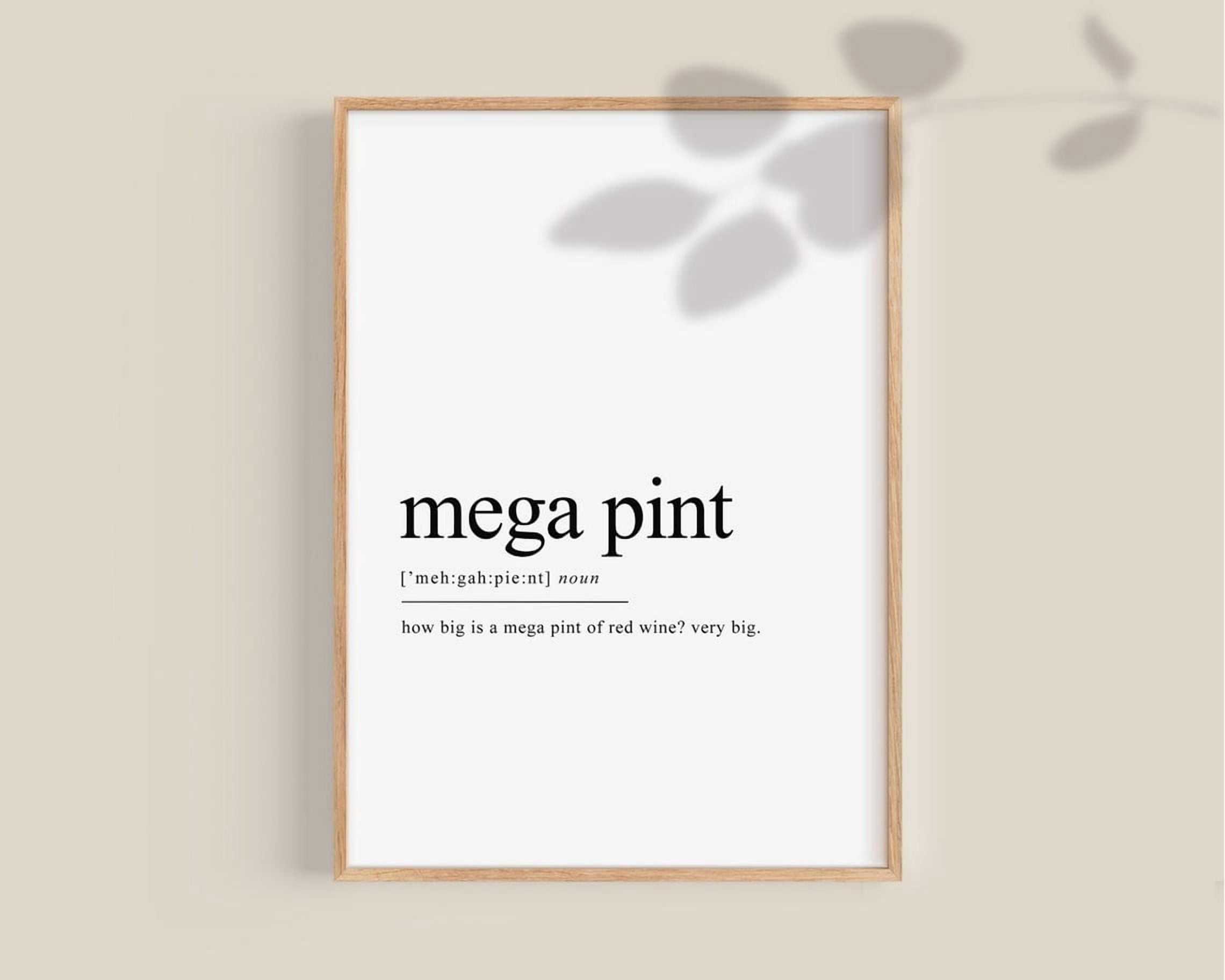 Mega Pint Definition Bar Art, Unframed Canvas Size 24x36 - Walmart.com