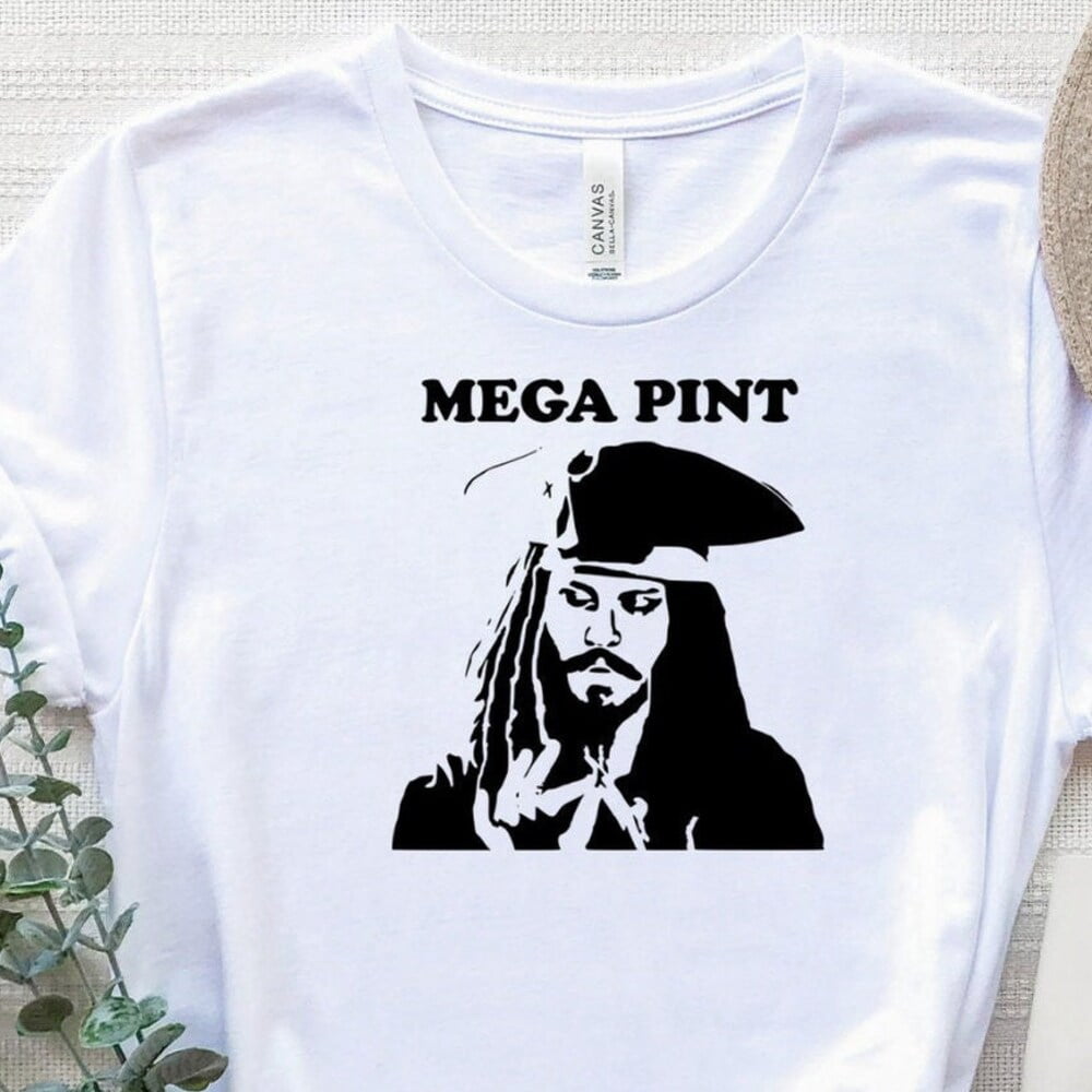 Mega Pint Jack Sparrow Shirt, Johnny Depp Support Shirt, Johnny Depp A ...