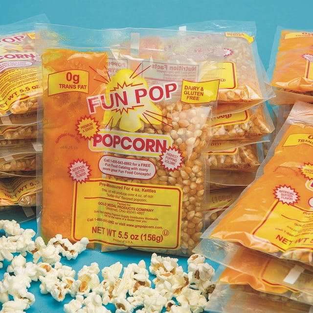 Mega Pop Corn Oil Salt Kit, Perfect for Popcorn Kernel Packets ...