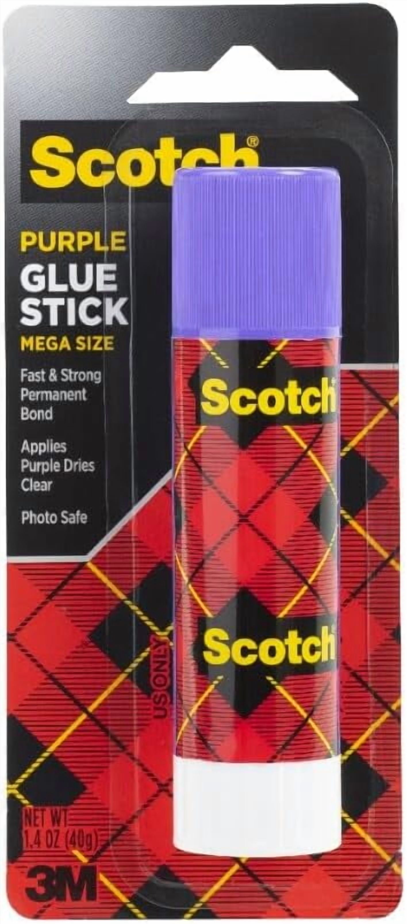 Mega Purple Glue Stick, 1.4 oz, Acid Free and Non-Toxic (6108-MEGA ...
