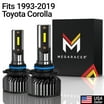 Mega Racer Combo 2 Sided H11 9005 HB3 Fog Light Bulb Kit 4 PACK - 6000K ...