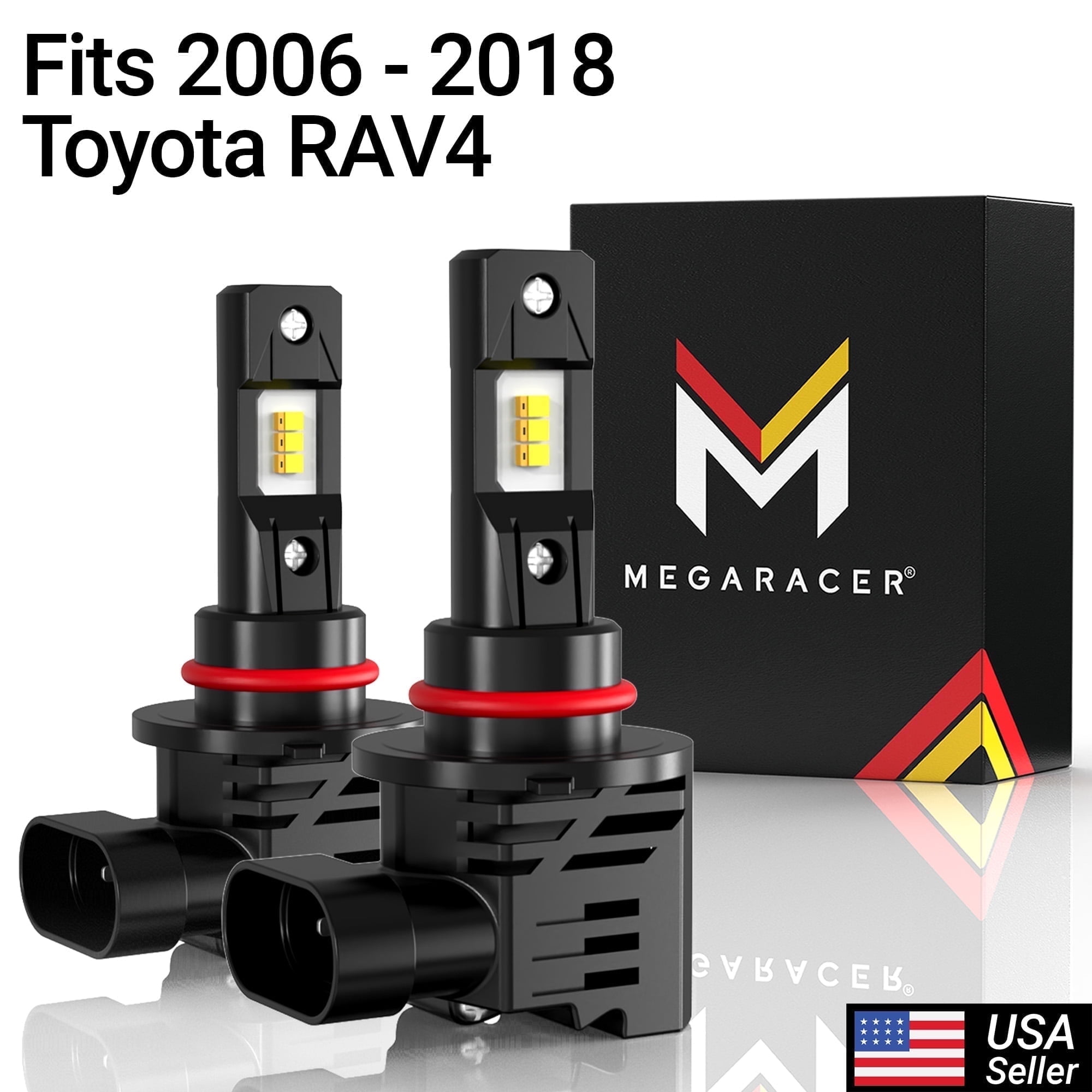 Mega Racer 2006-2018 TOYOTA RAV4 LED Headlight Bulb - 6500K Bright ...
