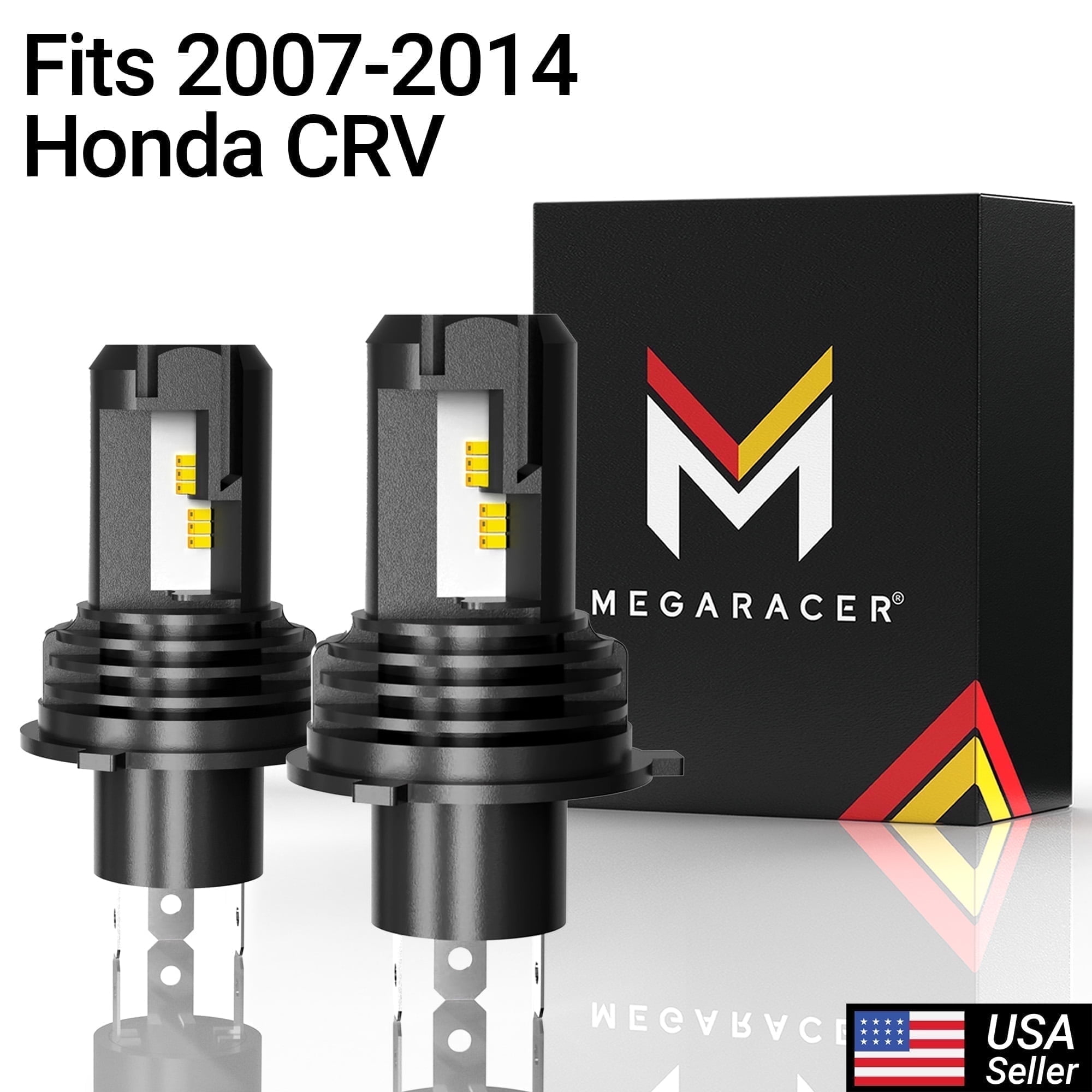 Mega Racer 2007-2014 Honda CRV Wireless H4 9003 HB2 LED Headlight Bulb ...