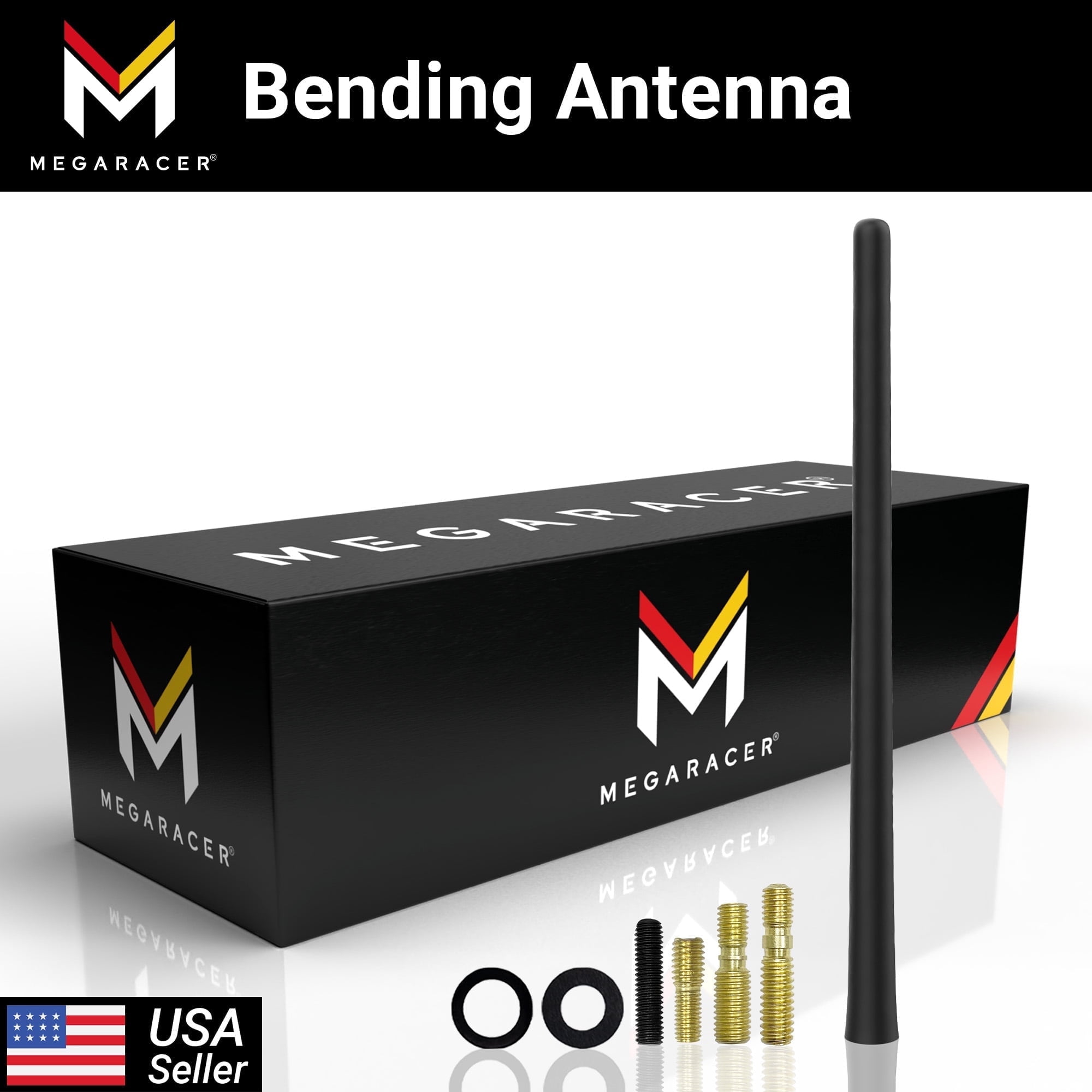 Mega Racer 7 Inch Bending Rubber Antenna - Universal Replacement for Cars, Trucks, SUVs ...