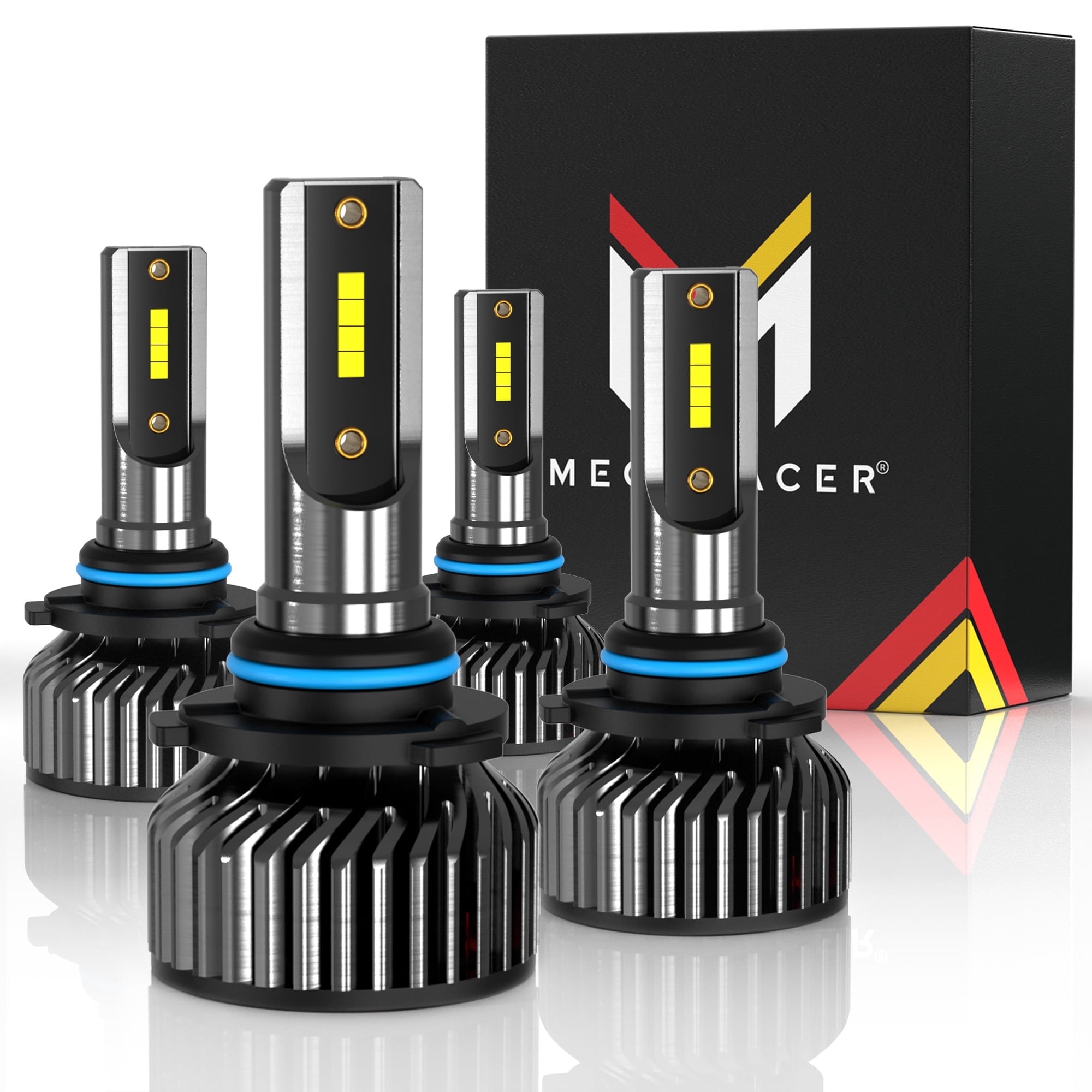 Mega Racer 9005/HB3 9006/HB4 Fog Light Bulbs Combo - 6000K Cool White ...