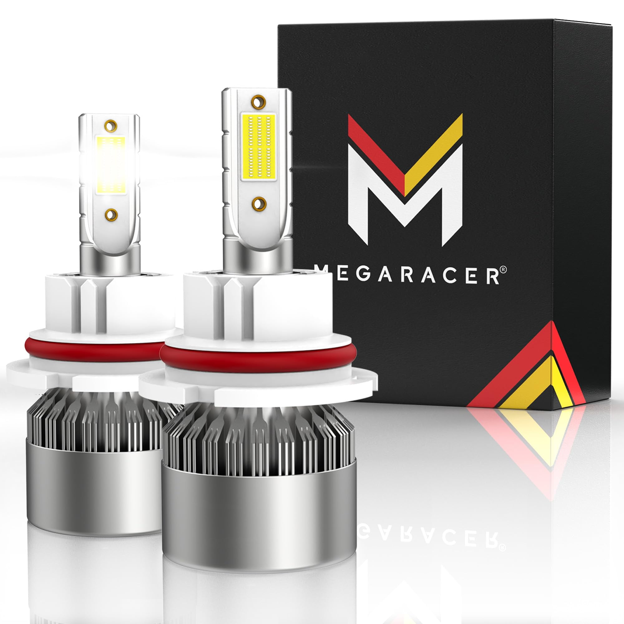 Mega Racer HB1/9004/HB5/9007 LED CM31 Bulb - 6000K Diamond White, 12V ...