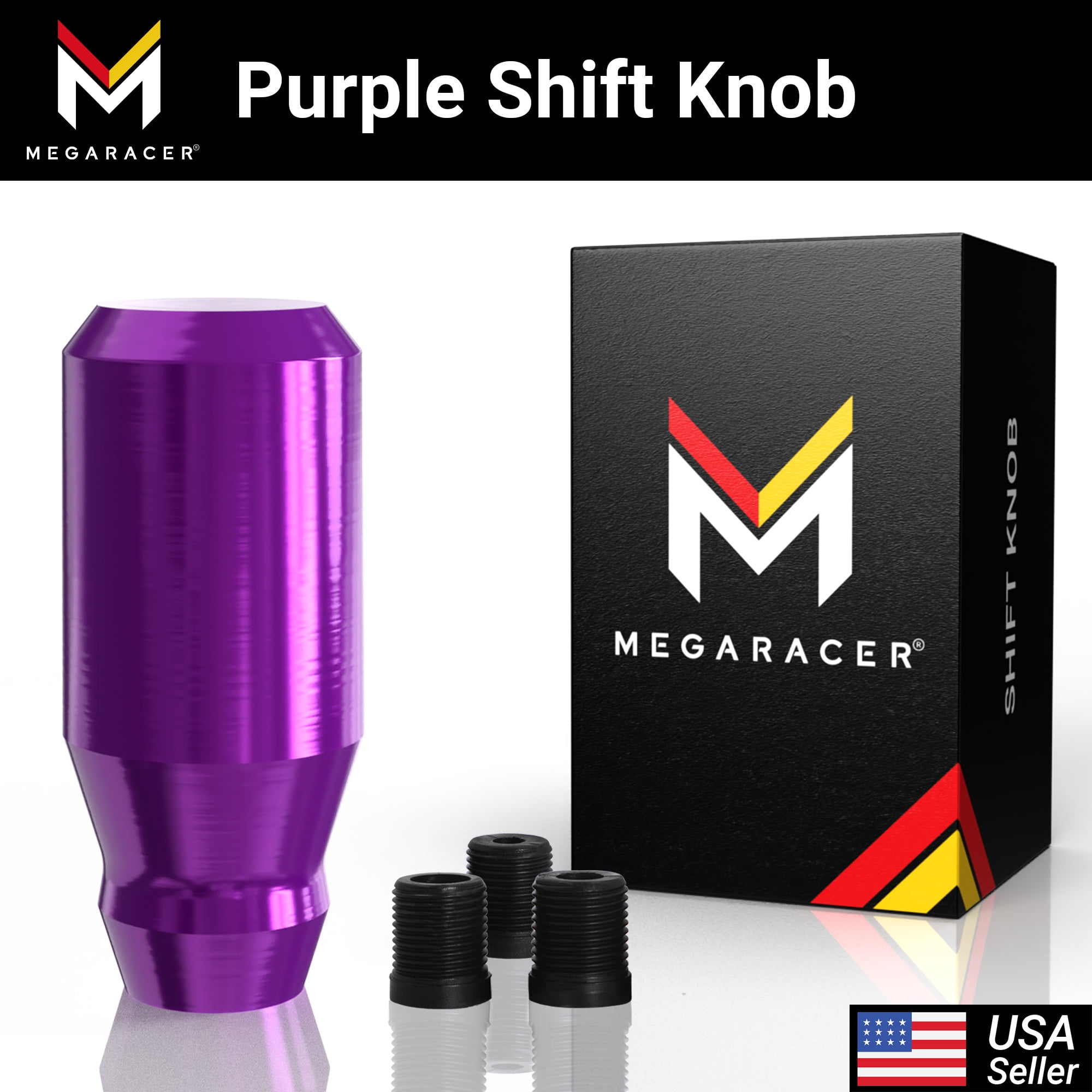 Mega Racer JDM Style Purple Shift Knob for Manual or Buttonless ...