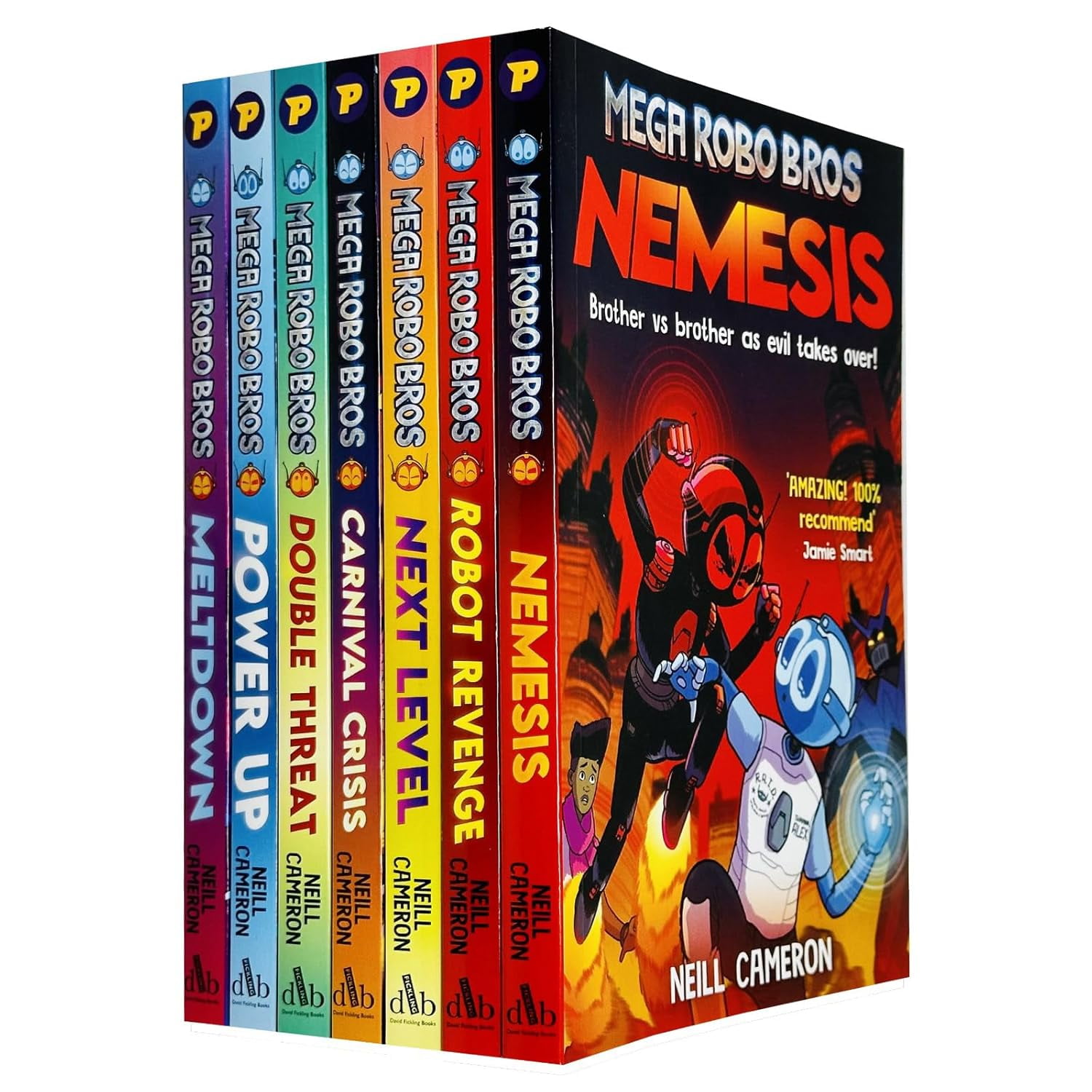 Mega Robo Bros Series By Neill Cameron Graphic Novels 6 Books ...