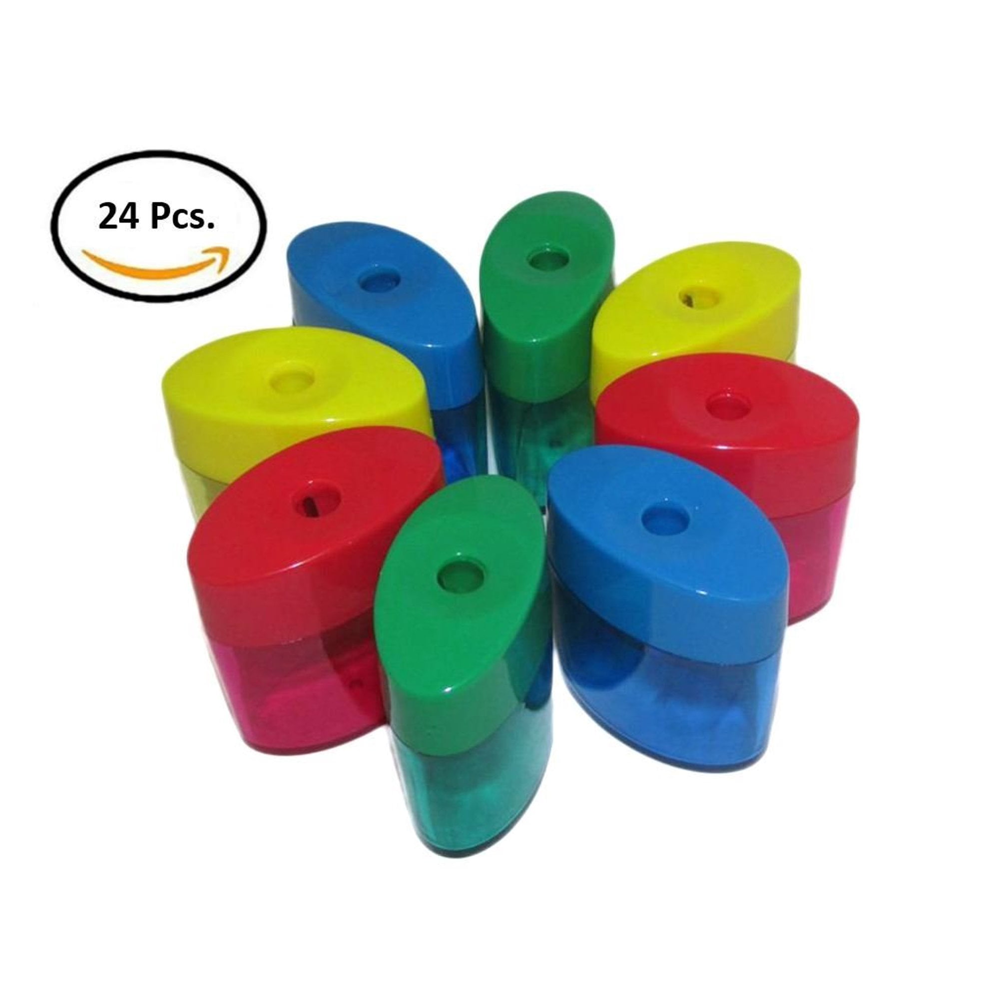 Mega Set Of 24 Single Hole Triangular Shaped Pencil Sharpener With ...