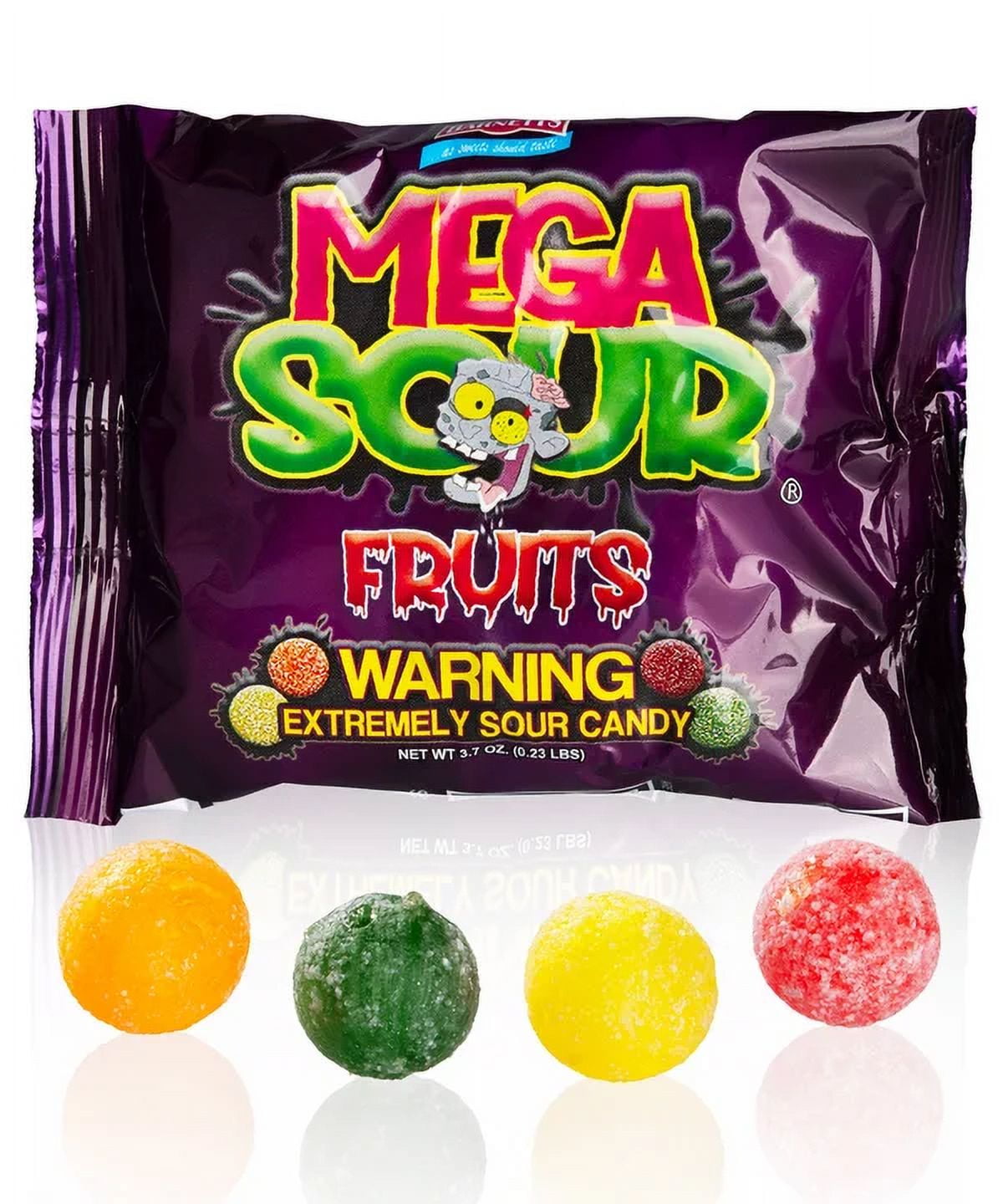 Mega Sour Fruits (Extremely Sour)- The world's most sour hard candy ...