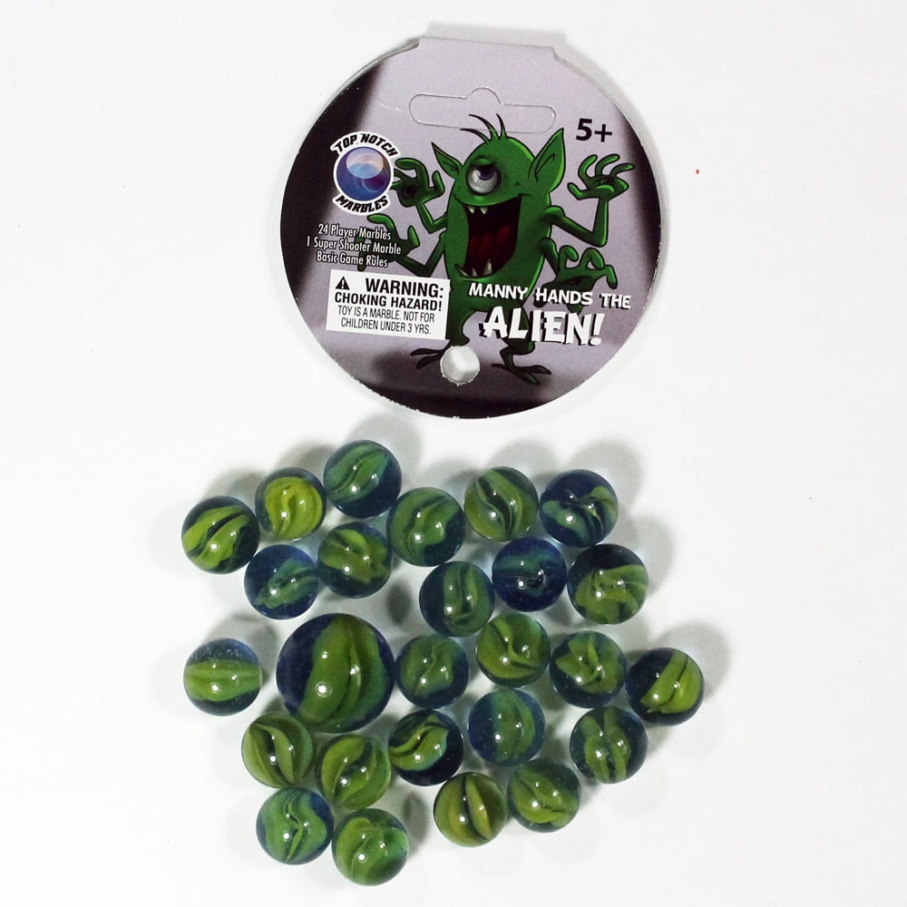 Mega Themed Marbles by Glasfirma - 24 Player Marbles (9/16'') - 1 ...