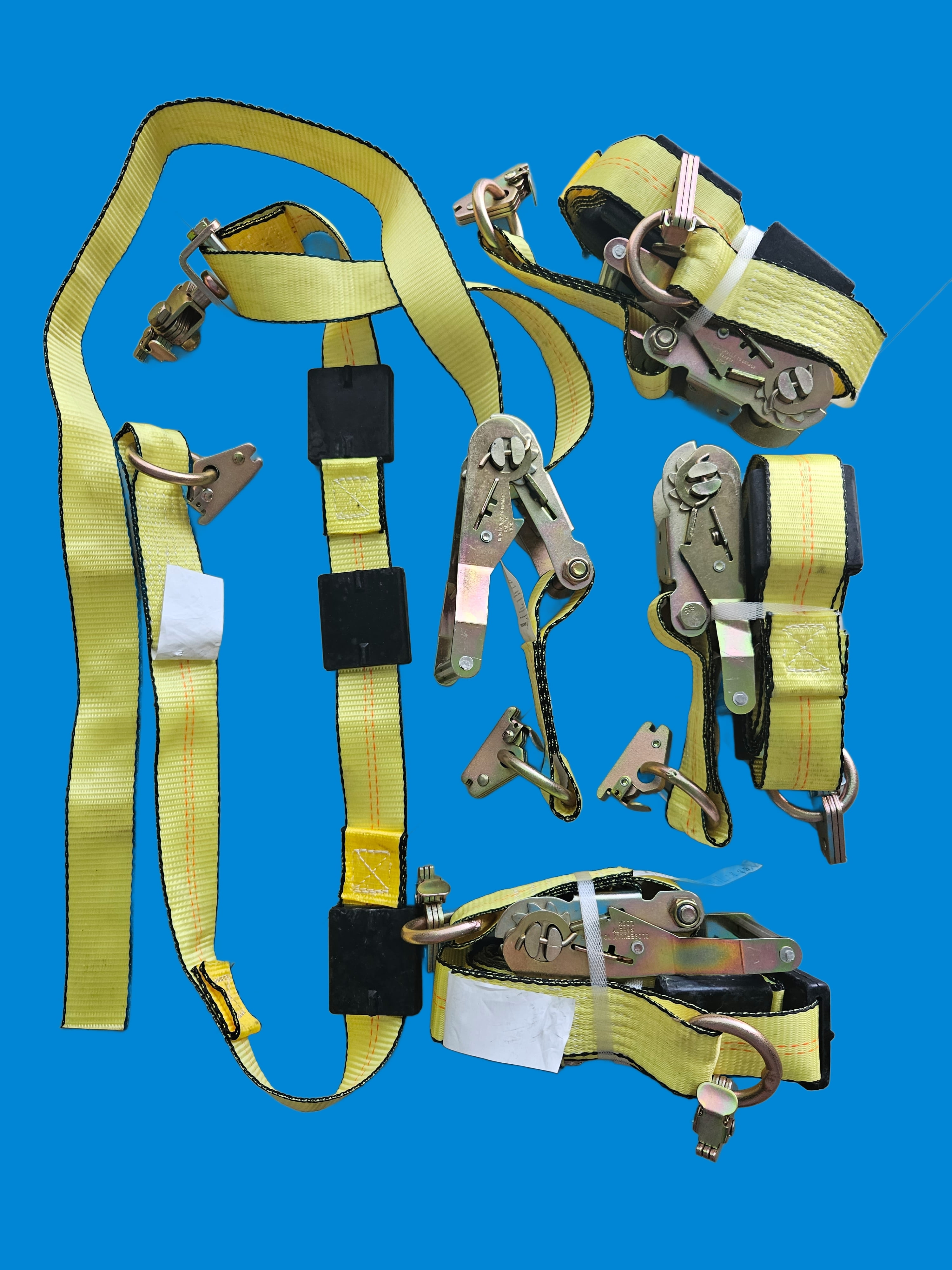 Mega Tie 4 Pack 2" x 10' E Track Tire Straps - Over The Wheel Tire Car ...