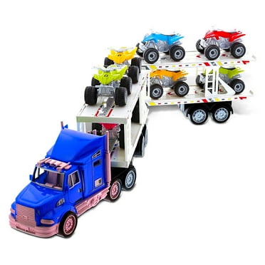 Big-Daddy Big Rig Heavy Duty Toy Semi Tractor Trailer Transport Series ...