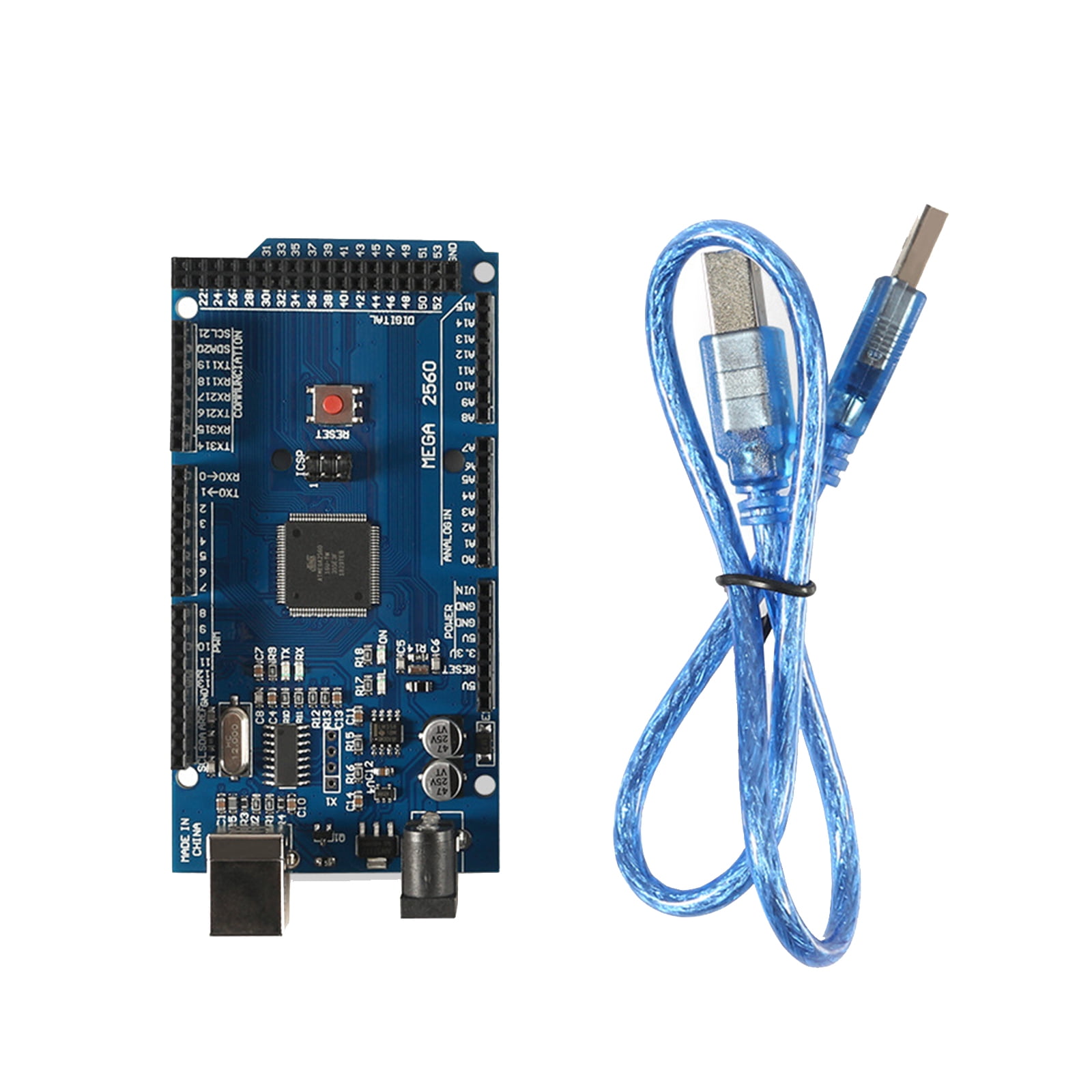Mega2560 Board ATmega 2560 Atmel ATmega2560 Microcontroller and USB ...