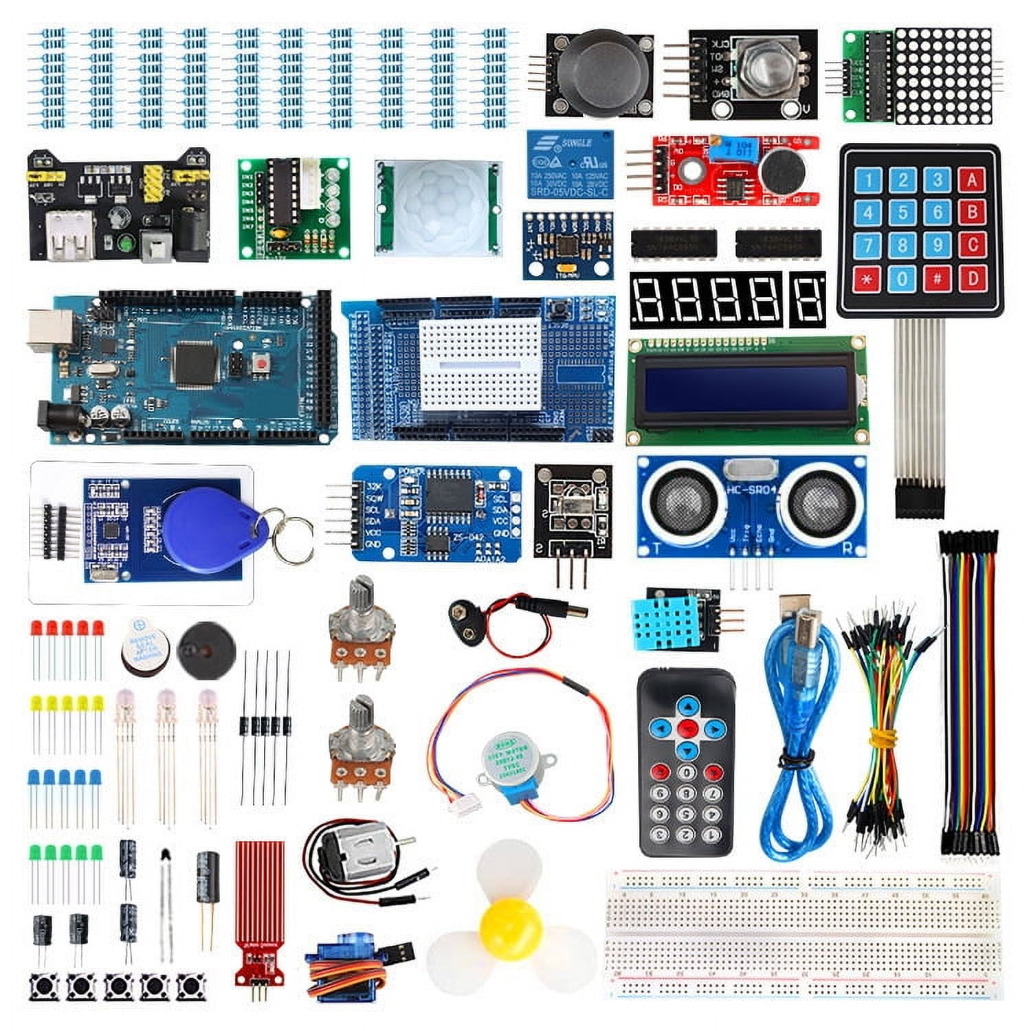 Mega2560 Project Starter Kit With Tutorial Compatible With Arduino Ide C Ccircuit Board