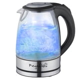 MegaChef, Electric Tea Kettle, MGKTL-1761, 1.7L Glass Stainless Steel ...