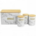 MegaChef 4 Piece Iron Canister Set in Marble - Walmart.com